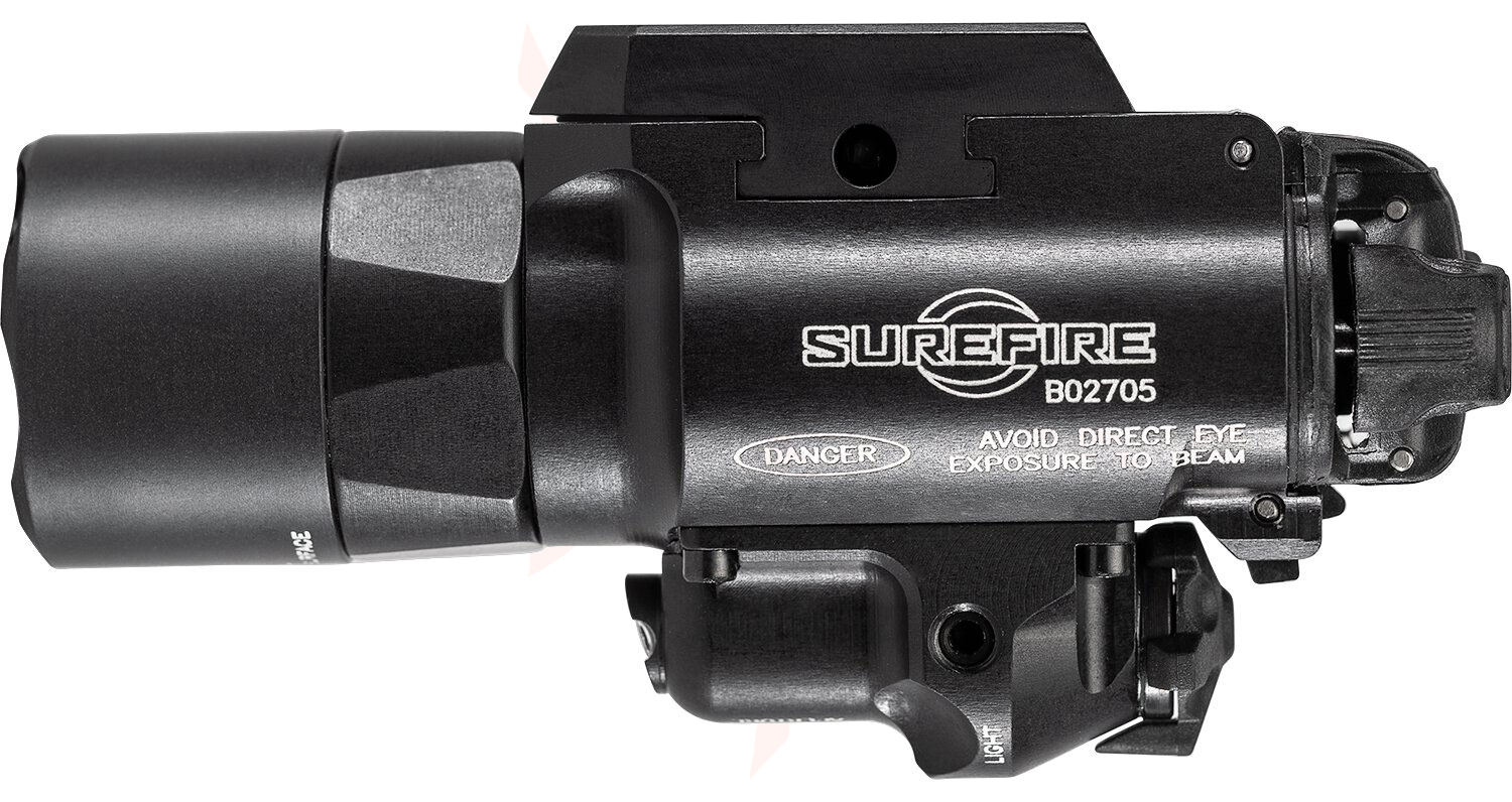 SureFire X400 Ultra — Red Laser LED Handgun / Long Gun WeaponLight with Laser, 1,000 Lumens ...
