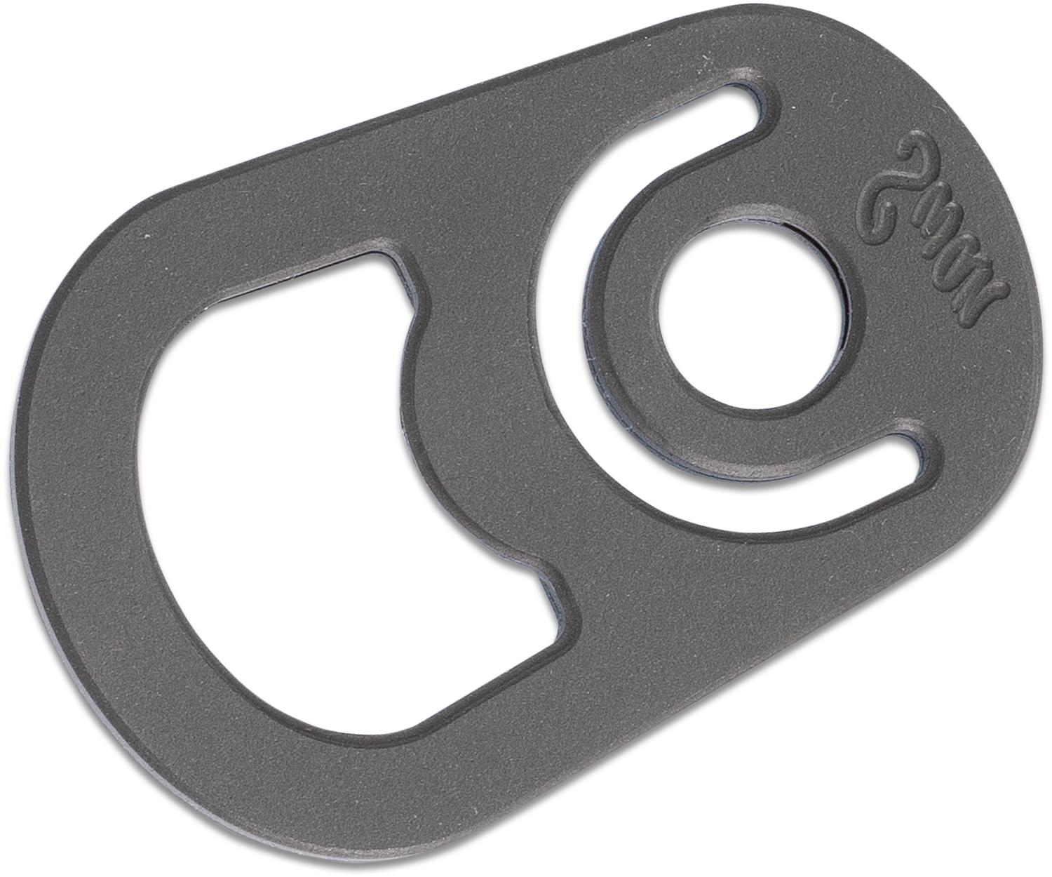 Nick Swan Custom Black G10/Orange Peel Zirconium Pull Tab V2, Leather ...