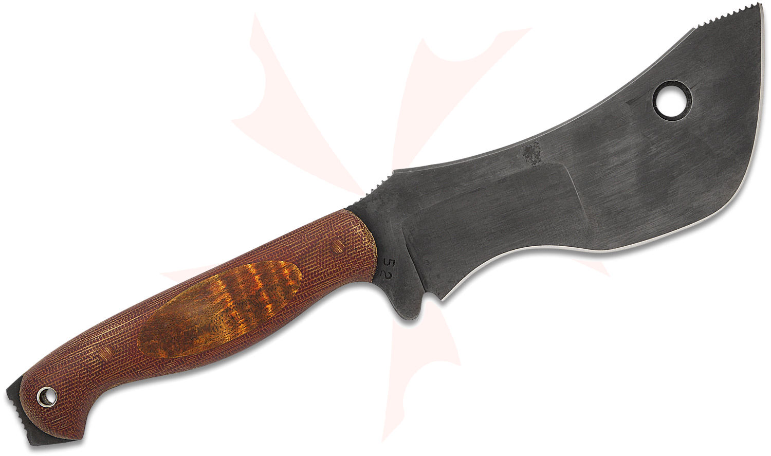 T.M. Hunt M14 Toe Popper Fixed Blade Knife 5.75" O1 Acid Etched Blade ...