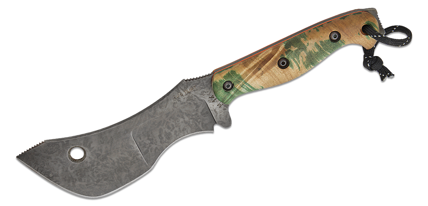 T.M. Hunt M14 Toe Popper Fixed Blade Knife 5.75" O1 Acid Etched Blade ...