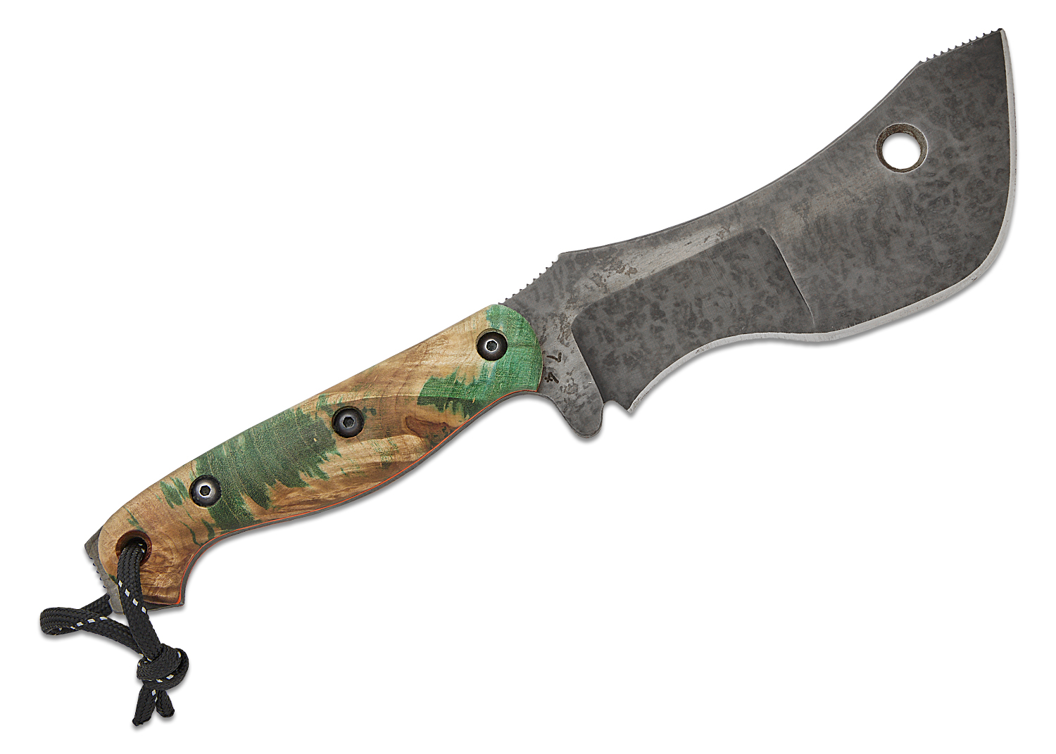 T.M. Hunt M14 Toe Popper Fixed Blade Knife 5.75" O1 Acid Etched Blade ...