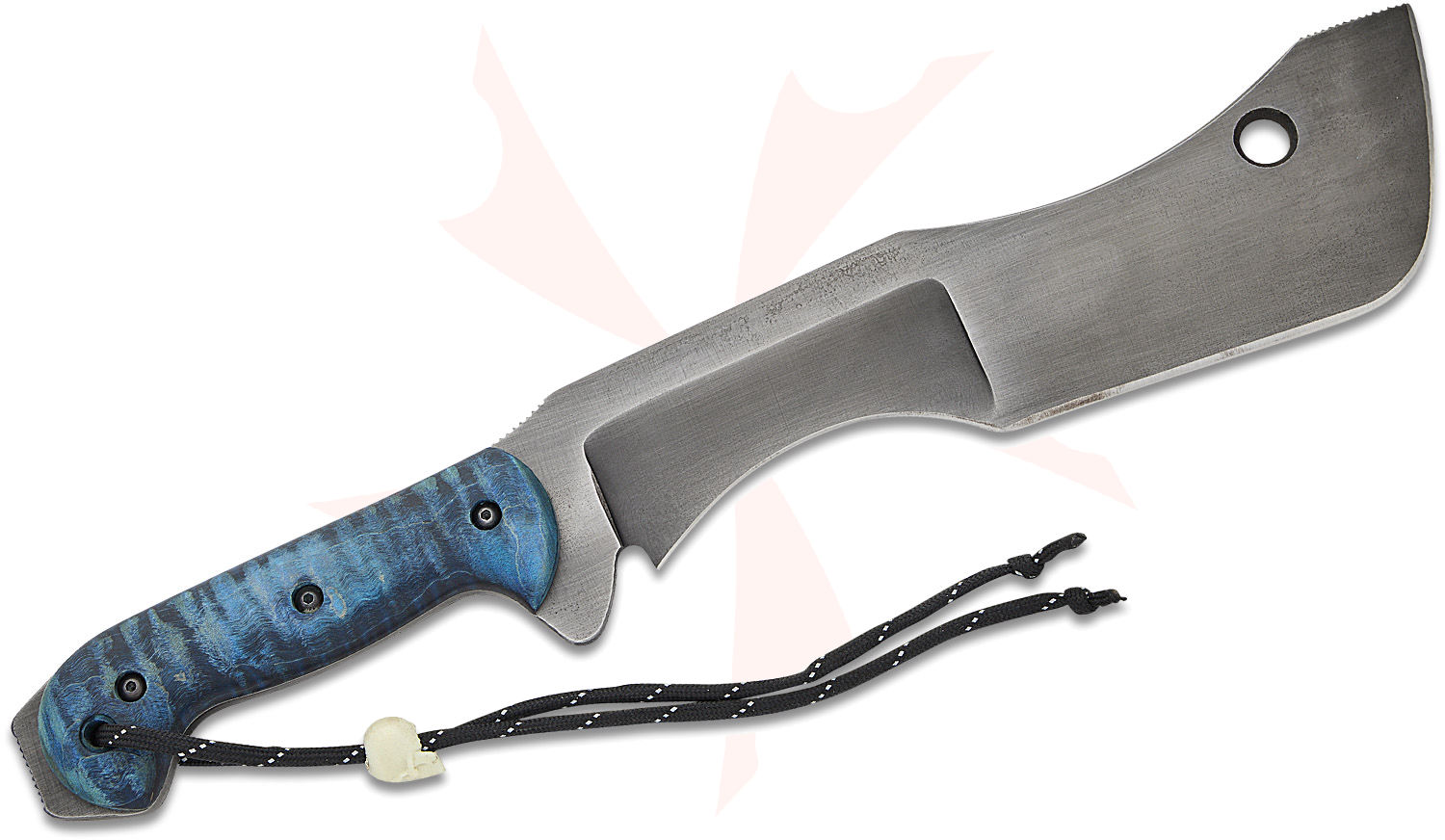 T.M. Hunt M18 Fixed Blade Knife 10.125" O1 Acid Washed Recurve Chopper ...