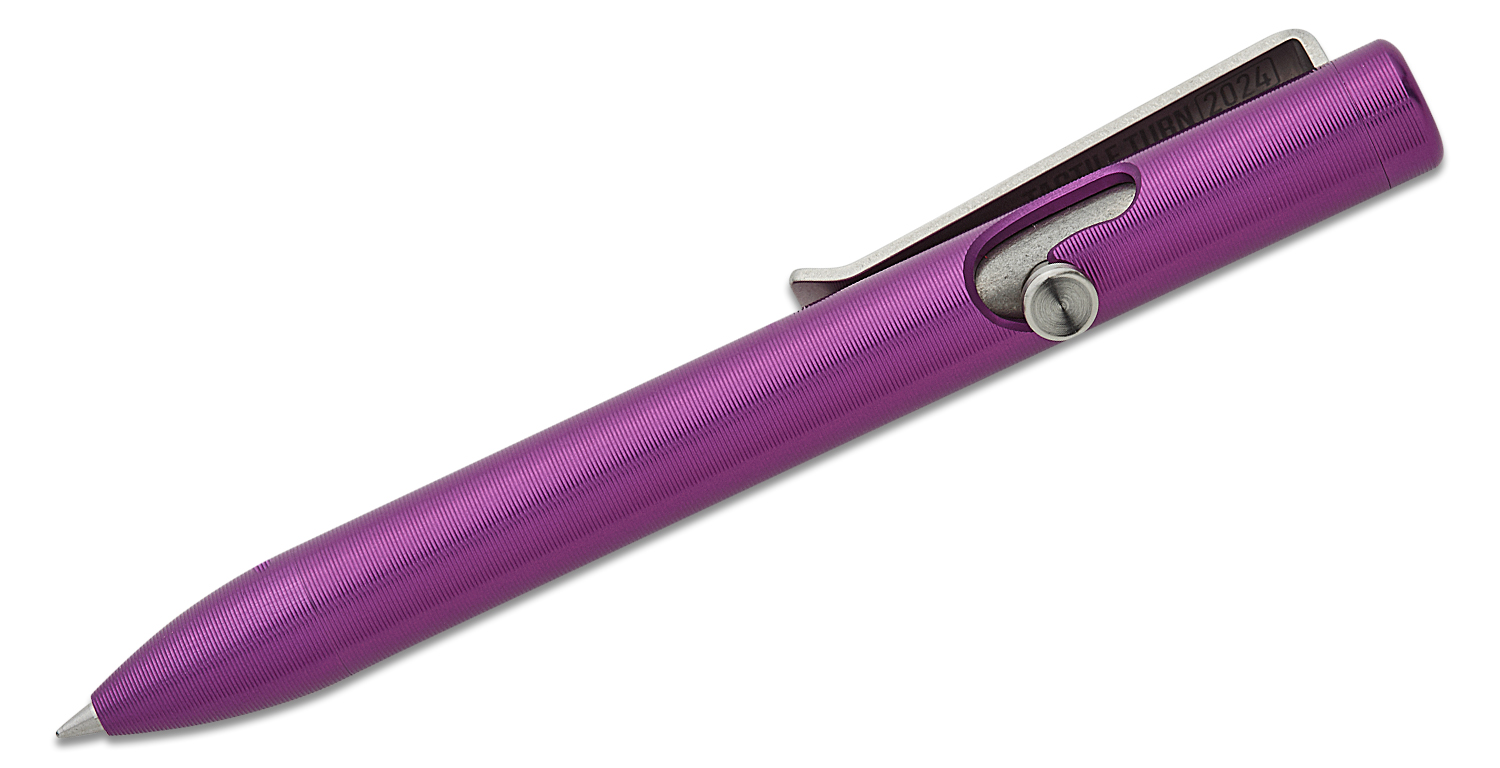 Tactile Turn Purple Aluminum Bolt Action Pen, Mini, 4.4" Overall (BAM ...