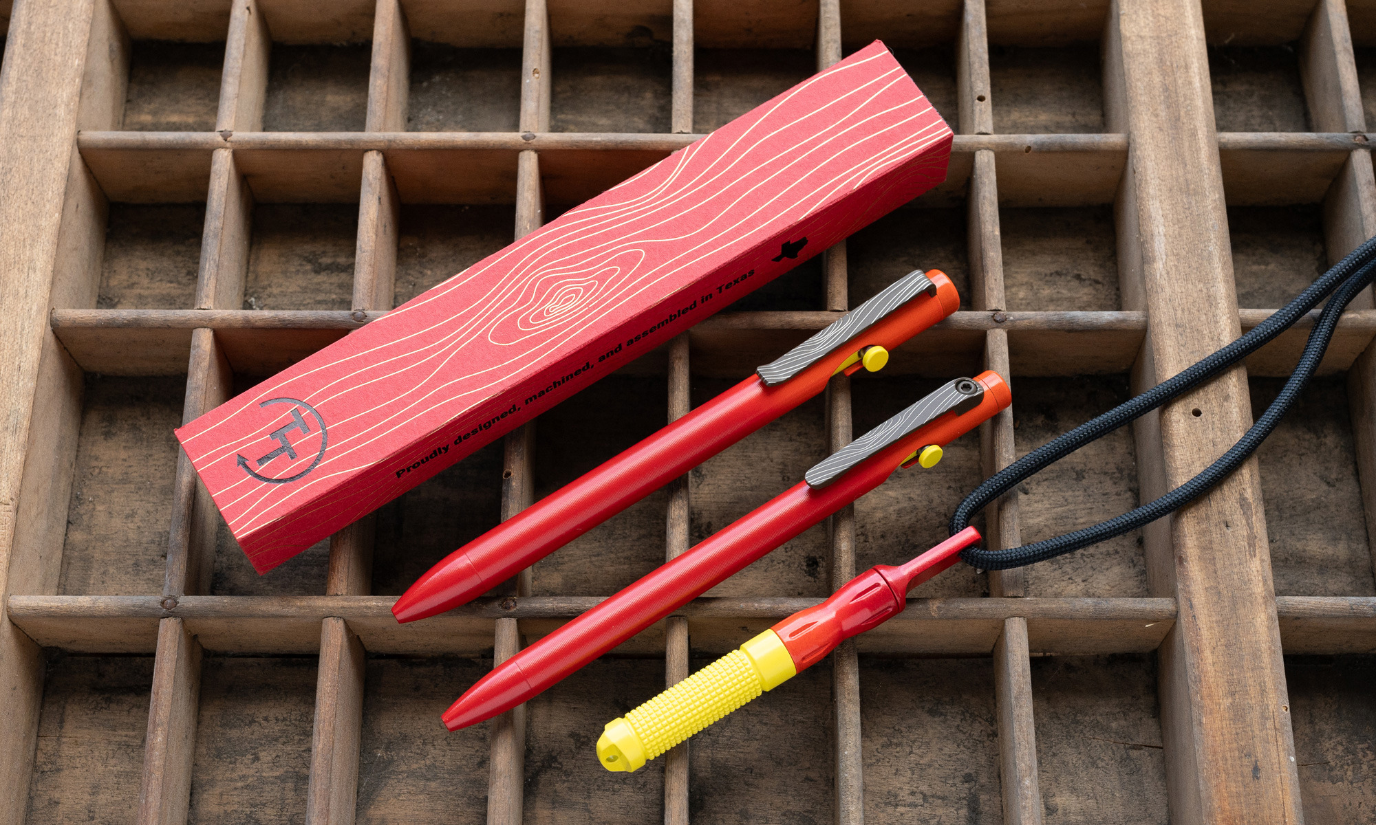 Tactile Turn Limited Edition Ember Red Gradient Titanium Slim Bolt ...