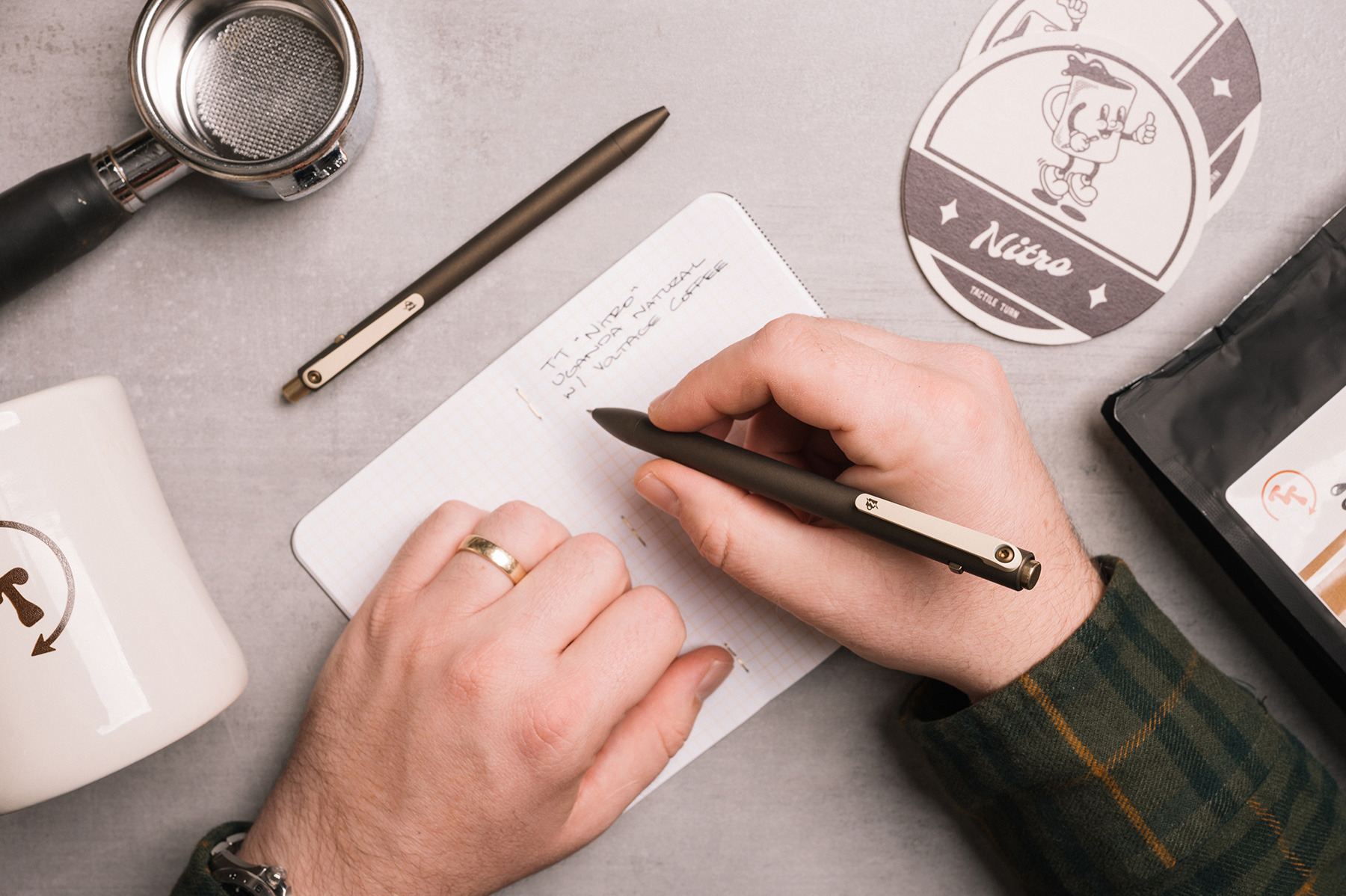 Tactile Turn Limited Edition Nitro Golden Brown Cerakoted Titanium Side ...