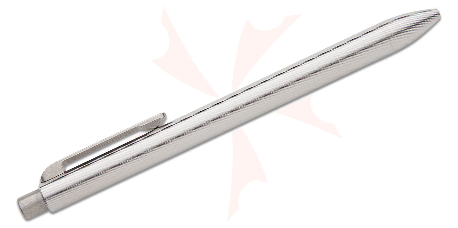Tactile Turn Titanium Side Click Pen, Standard, 5.8" Overall - KnifeCenter - 10-SC1-TTM-TTM