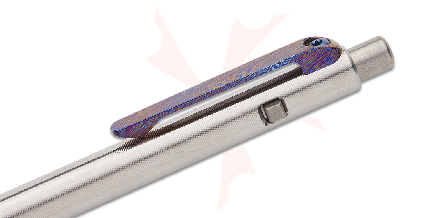 Tactile Turn Titanium Slim Side Click Pen, Short, Timascus Clip, 5.3 ...