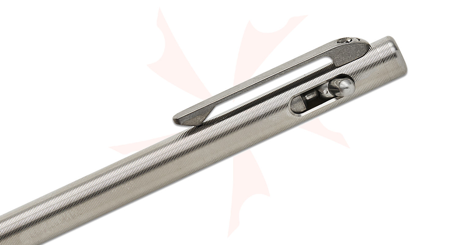 Tactile Turn Machined Titanium Standard Slim Switch ClickShift Pen, 5.75" Overall - KnifeCenter ...