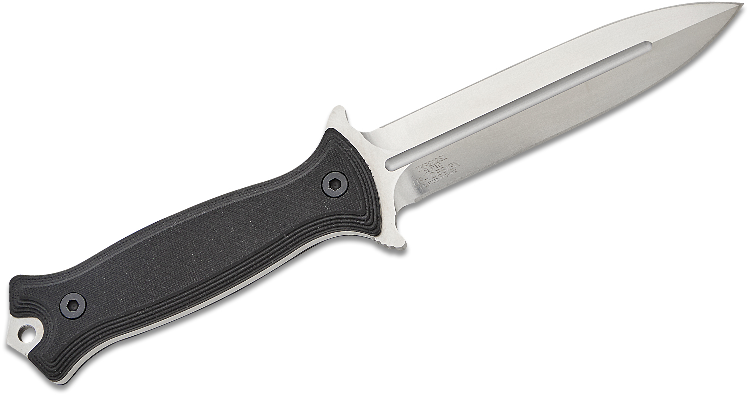 Takumitak Knives Havoc Fixed Blade Knife 4.75" D2 Satin Polished Double ...