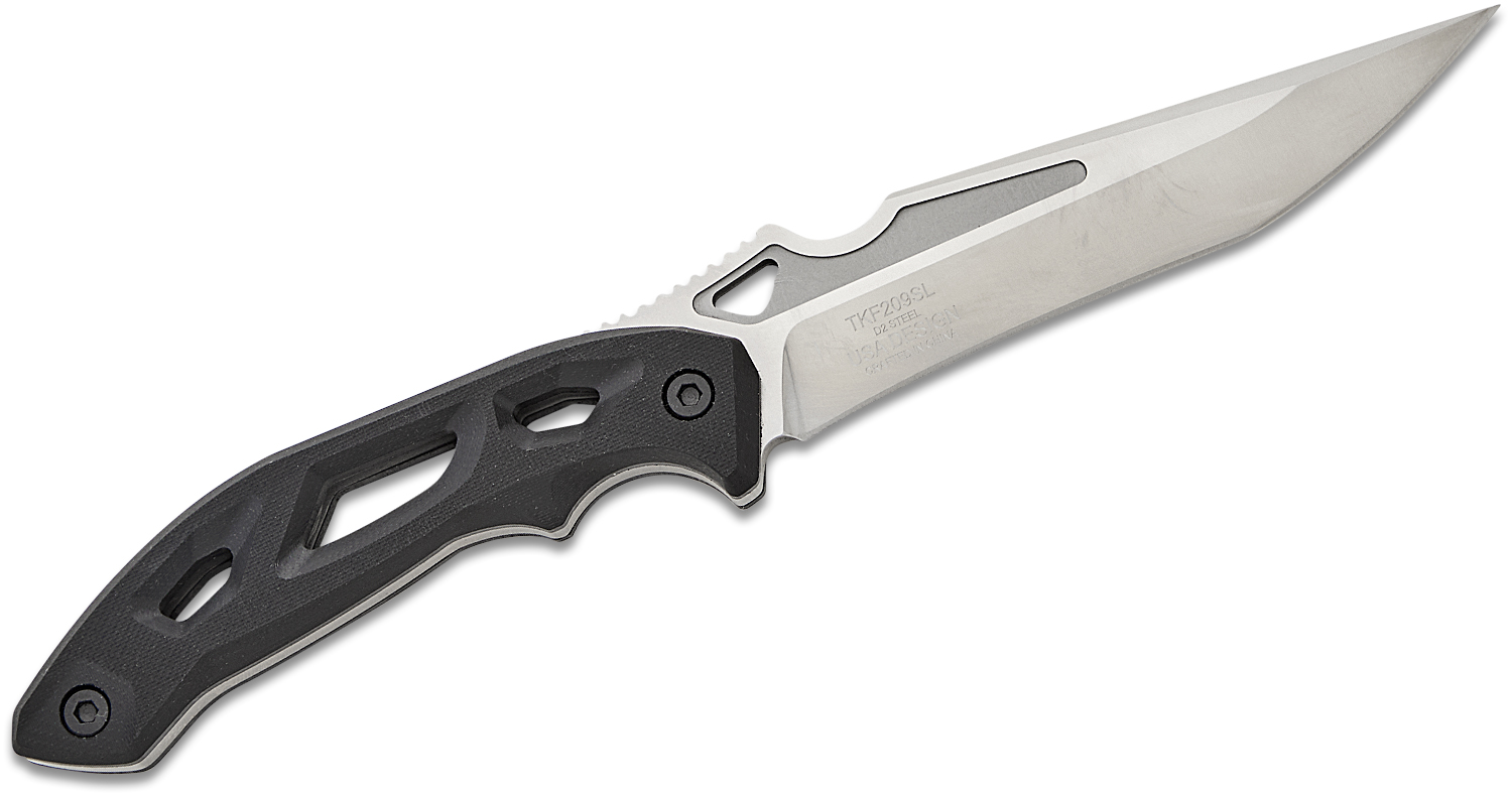 Takumitak Knives Unhinged Fixed Blade Knife 4.5" D2 Satin Polished ...