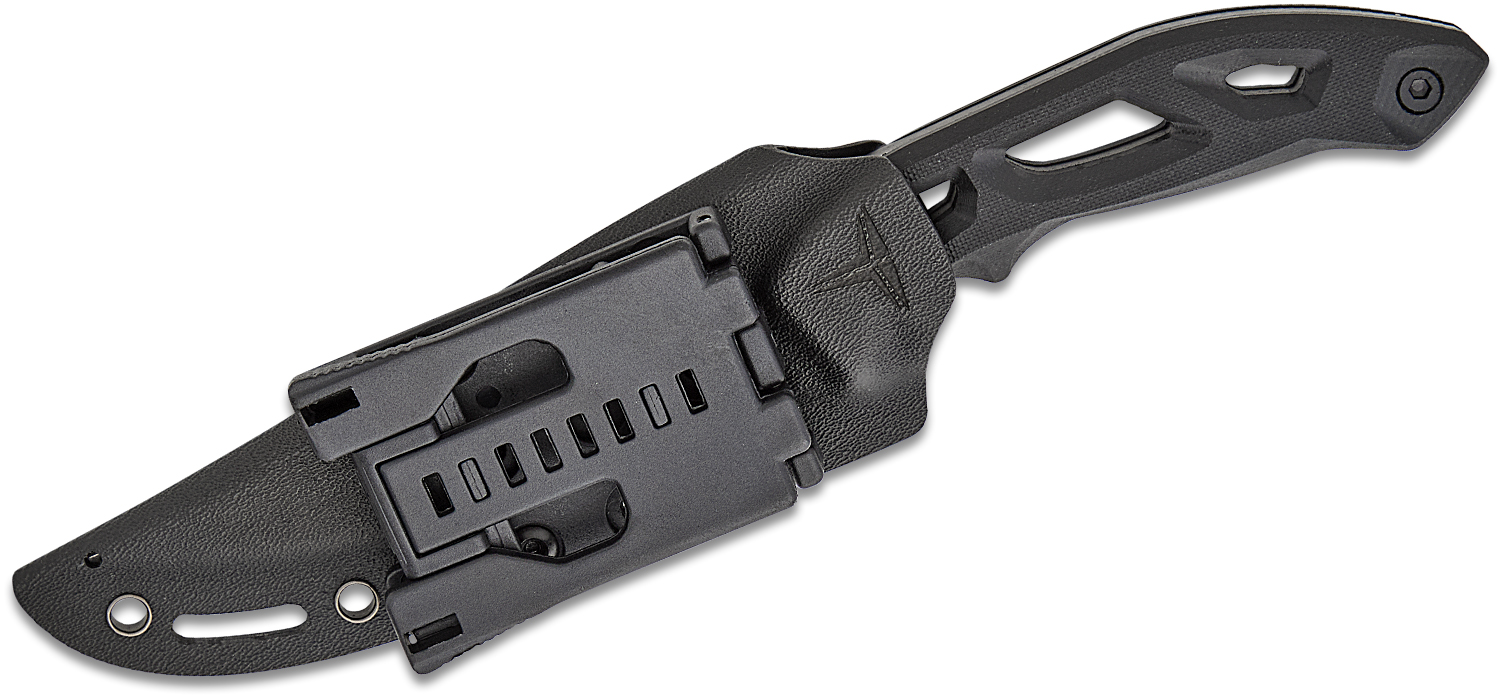 Takumitak Knives Unhinged Fixed Blade Knife 4.5" D2 Black TiNi ...