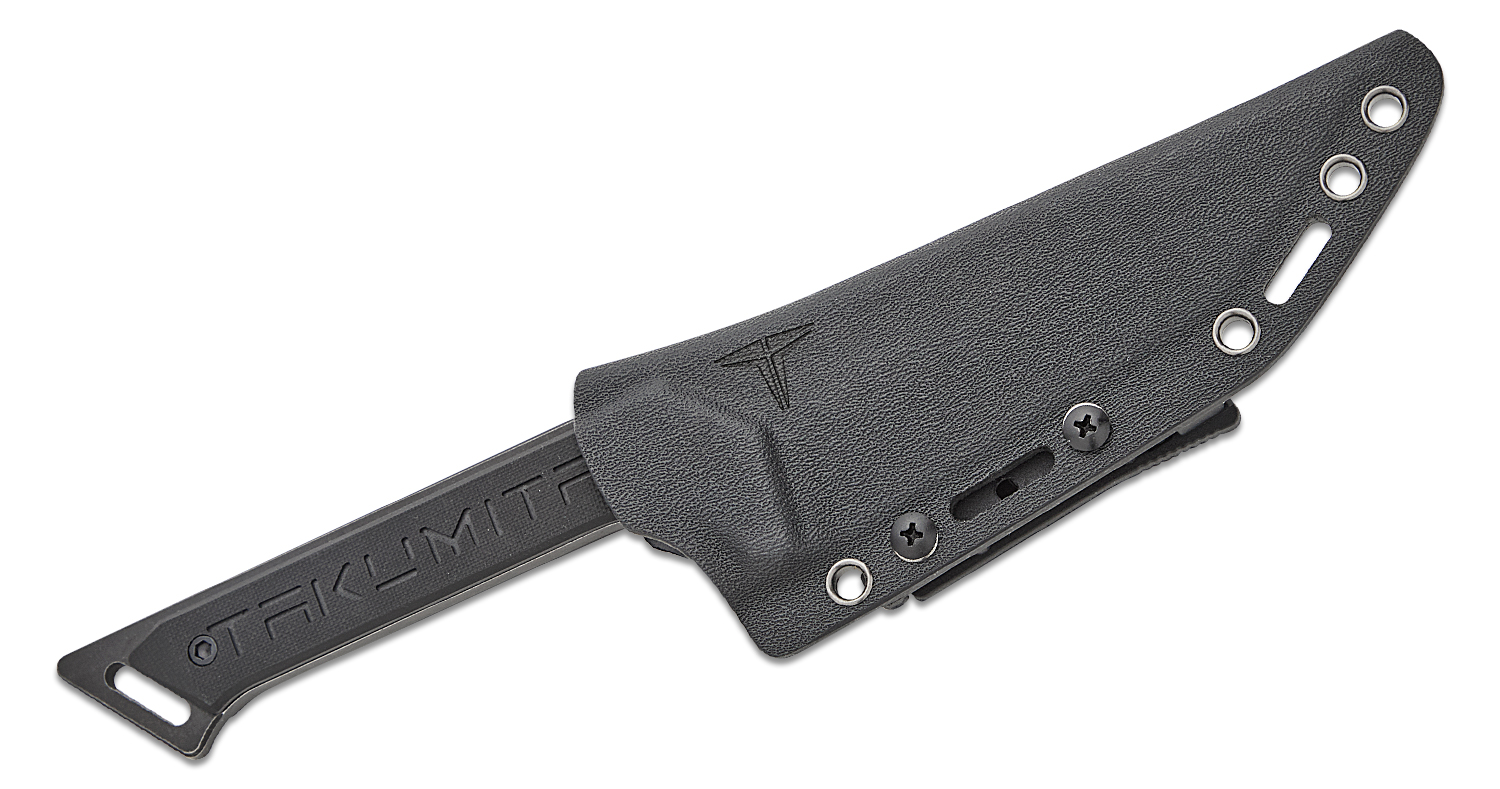 Takumitak Knives Charge Fixed Blade Knife 5.25" D2 Black TiNi ...