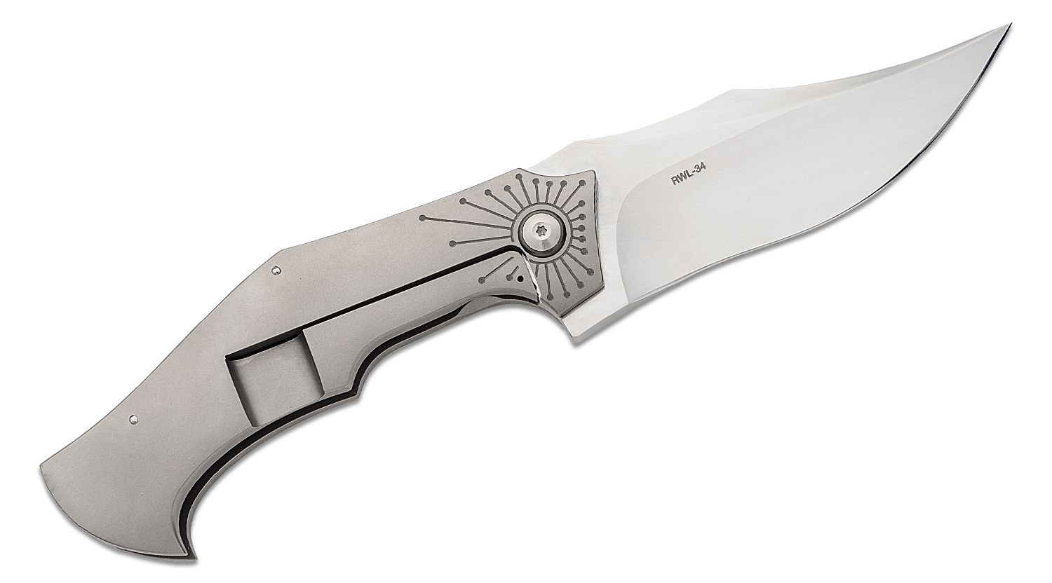 Tashi Bharucha Custom Slim Project Flipper Knife 4.125" RWL-34 Hand ...
