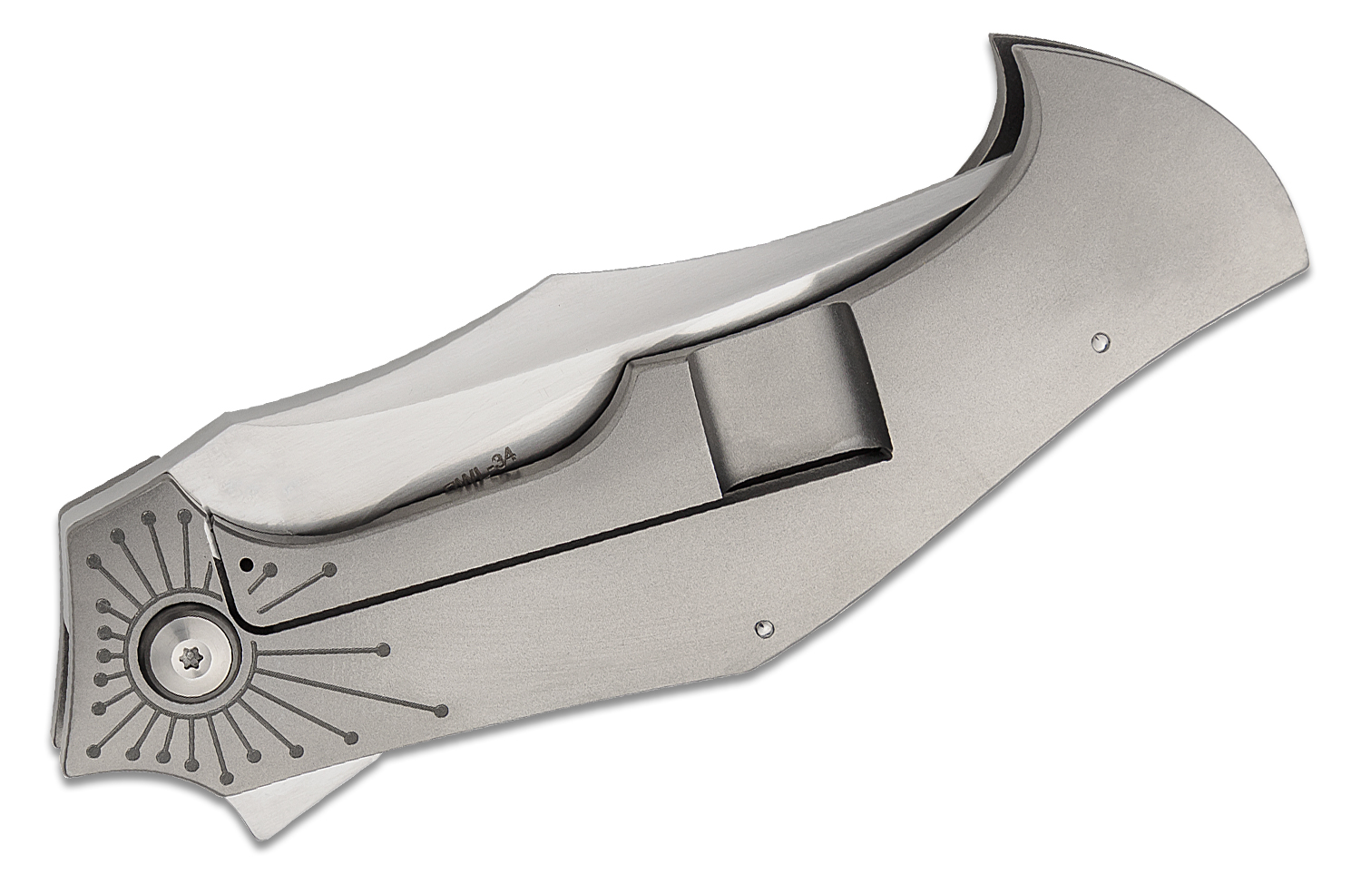 Tashi Bharucha Custom Slim Project Flipper Knife 4.125" RWL-34 Hand ...