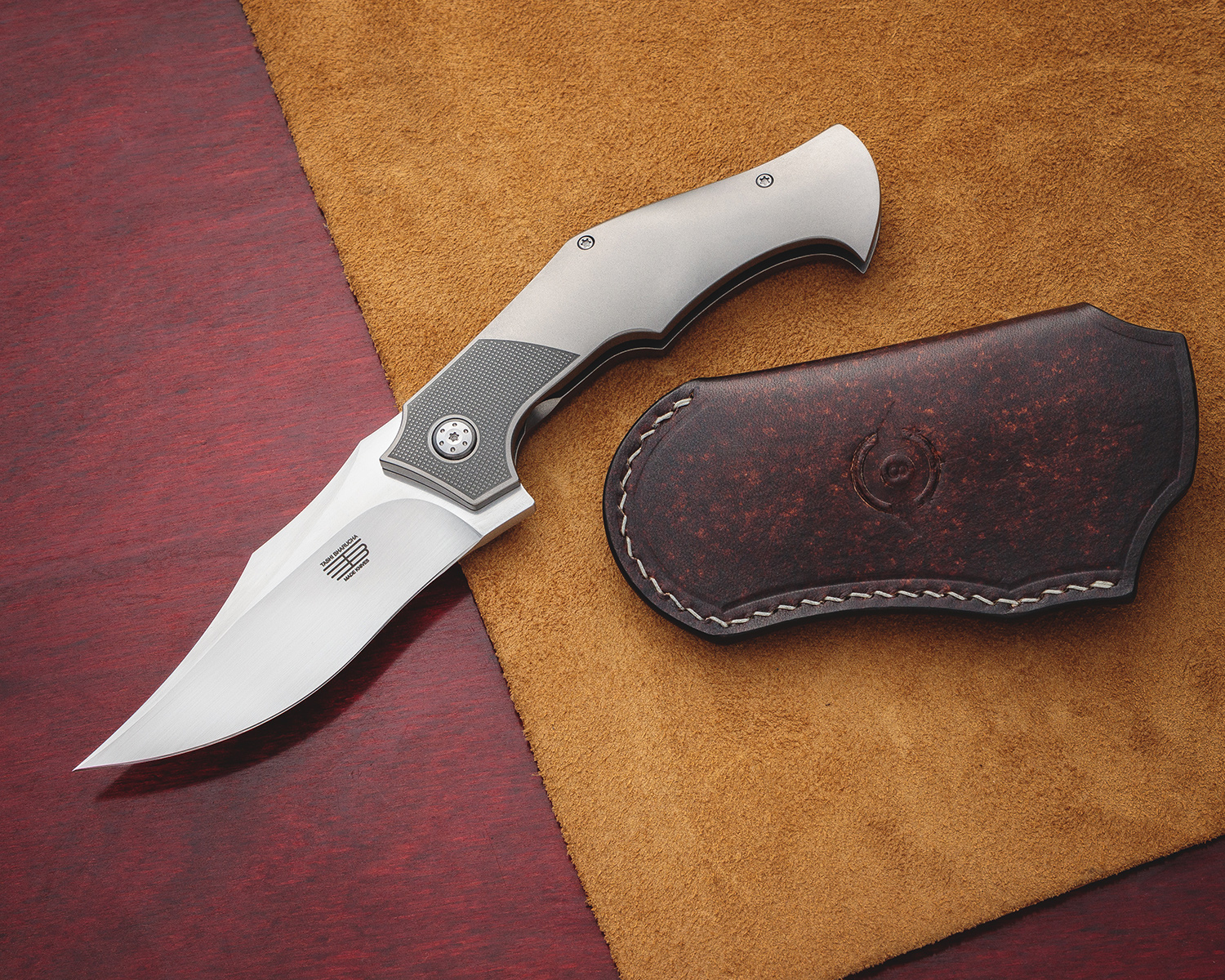 Tashi Bharucha Custom Thick Project Flipper Knife 4.125" CPM-154 Hand ...