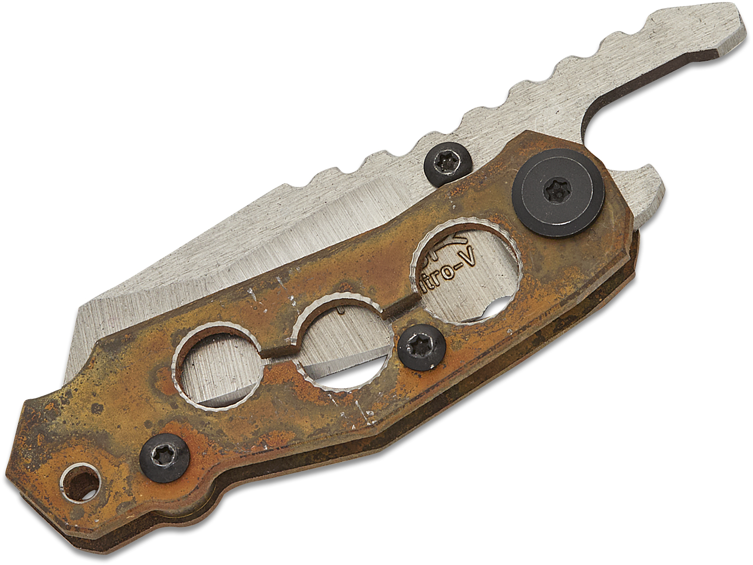 TASknives Custom Atom Friction Folding Knife 1.95" Nitro-V Satin ...