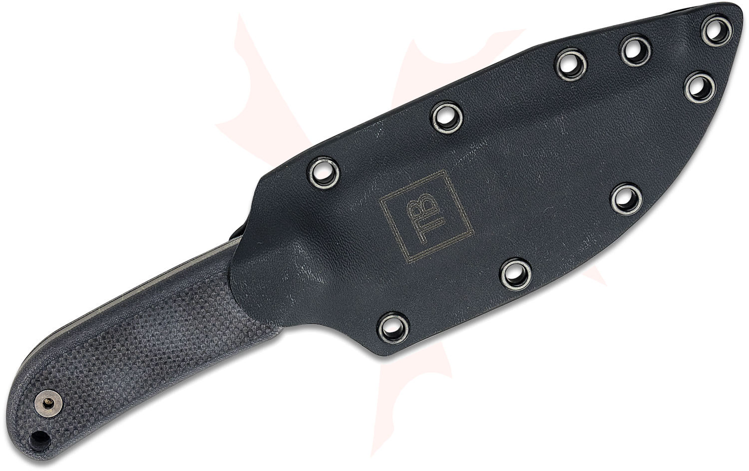 TB Outdoor Commandeur Fixed Blade Knife, 4.49" Alenox Stonewashed Drop ...