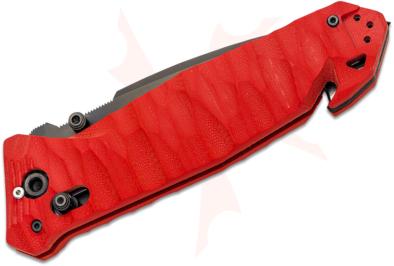 TB Outdoor CAC French Army Folding Knife, 3.62" Nitrox Black PVD Drop ...