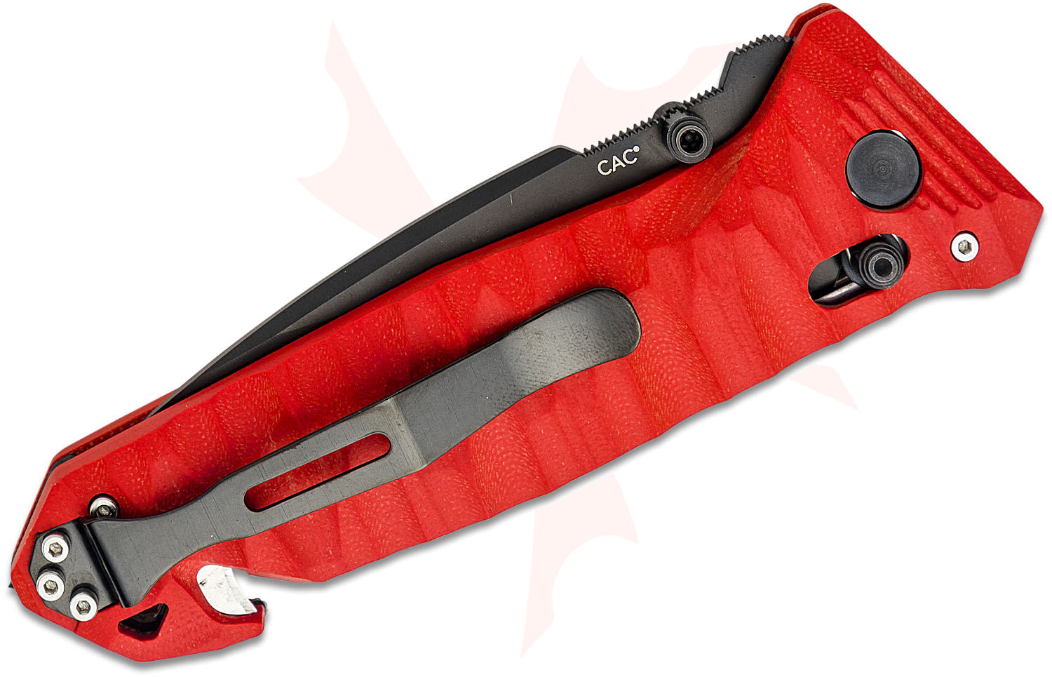 TB Outdoor CAC French Army Folding Knife, 3.62" Nitrox Black PVD Drop ...