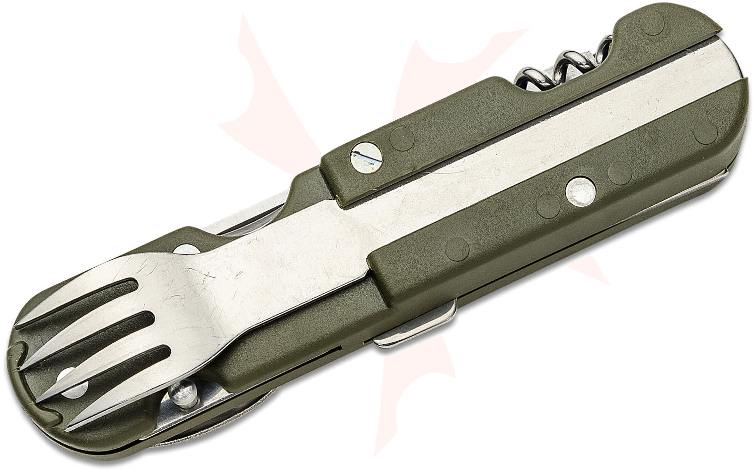 TB Outdoor Bivouac Multifunction Folding Camp Knife, 5.5" Closed, Green ...