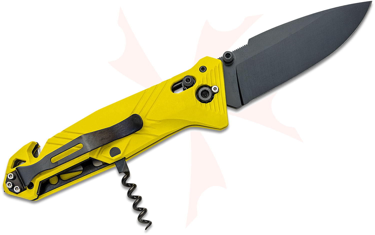 TB Outdoor CAC French Army Folding Knife, 3.62" Nitrox Black PVD Drop ...