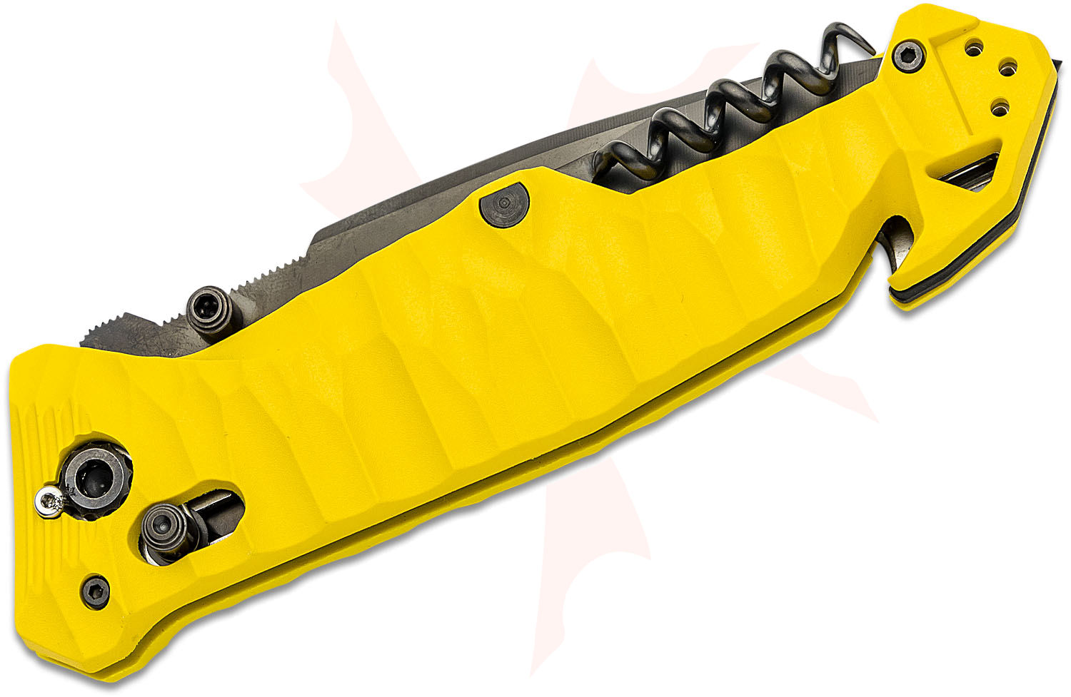 TB Outdoor CAC French Army Folding Knife, 3.62" Nitrox Black PVD Combo ...