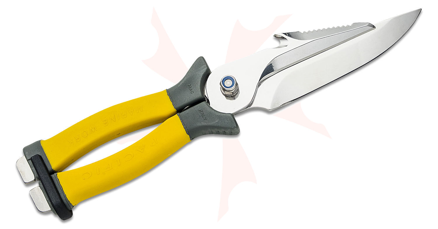 TEKNA Knives Gator Edge Scissors 10.23" Overall, Double Edged Scissor ...