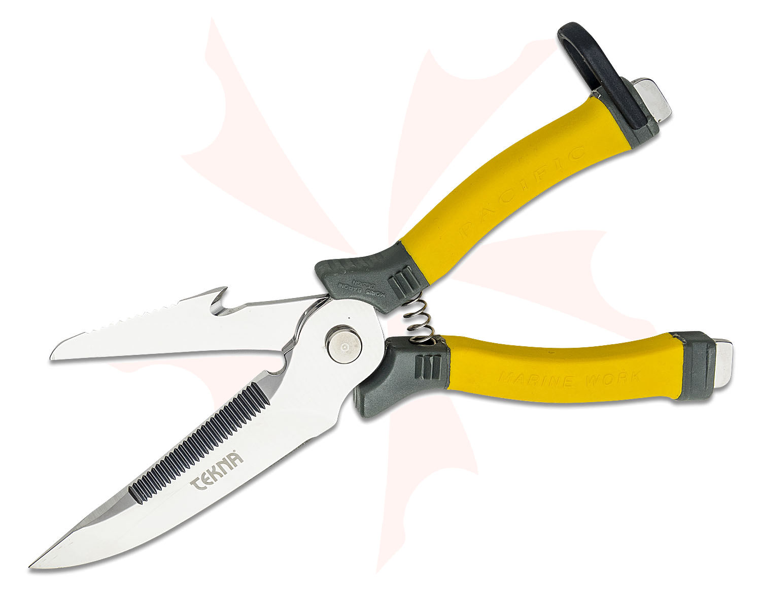 TEKNA Knives Gator Edge Scissors 10.23" Overall, Double Edged Scissor ...