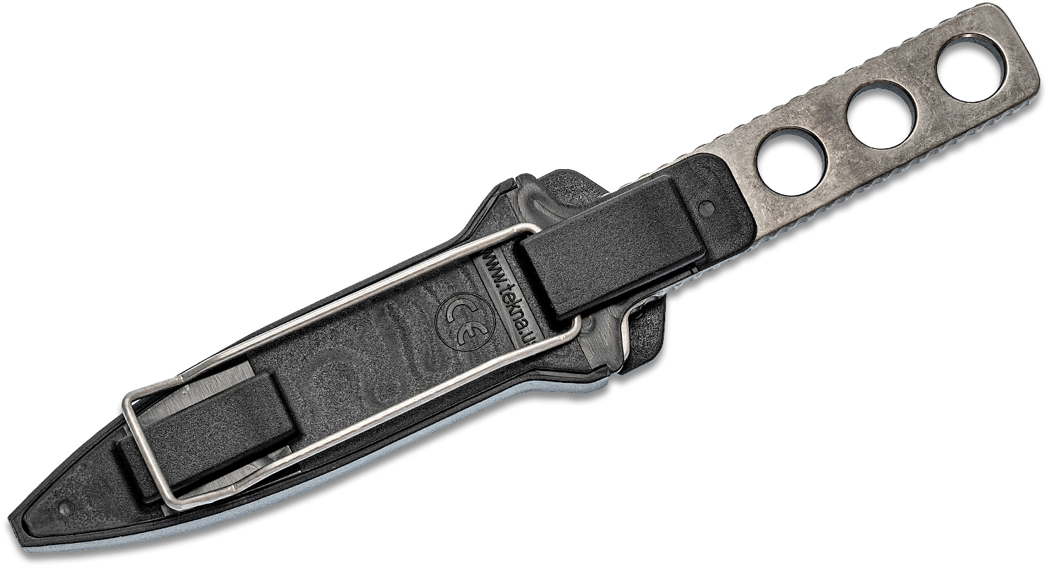 TEKNA Knives Titanium Limited Edition Ocean Edge Fixed Dive Knife 3.5 ...