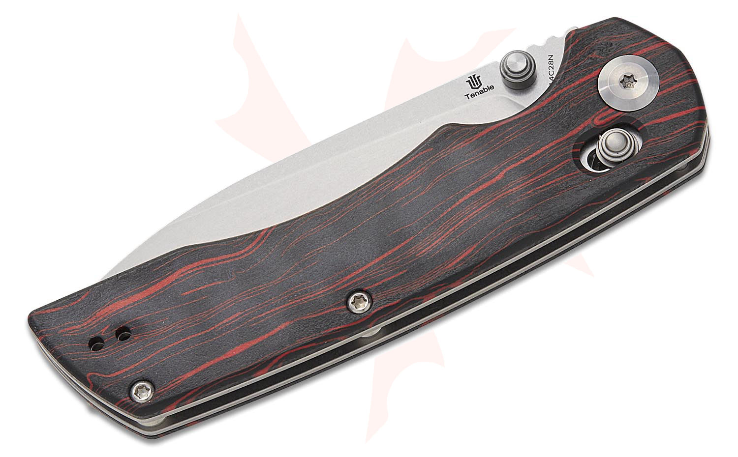 Tenable Knives Kryo Crossbar Lock Folding Knife 3.58" 14C28N ...
