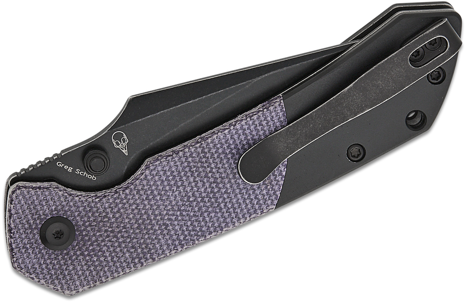 Tenable Knives Fenrir Button Lock Folding Knife 3.45" 14C28N Black ...
