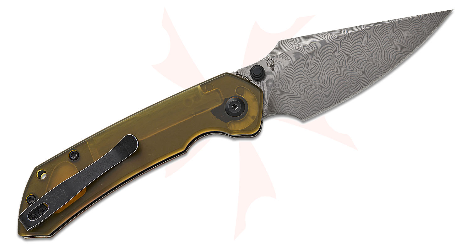Tenable Knives Fenrir Top Liner Lock Folding Knife 3.45" Damascus ...