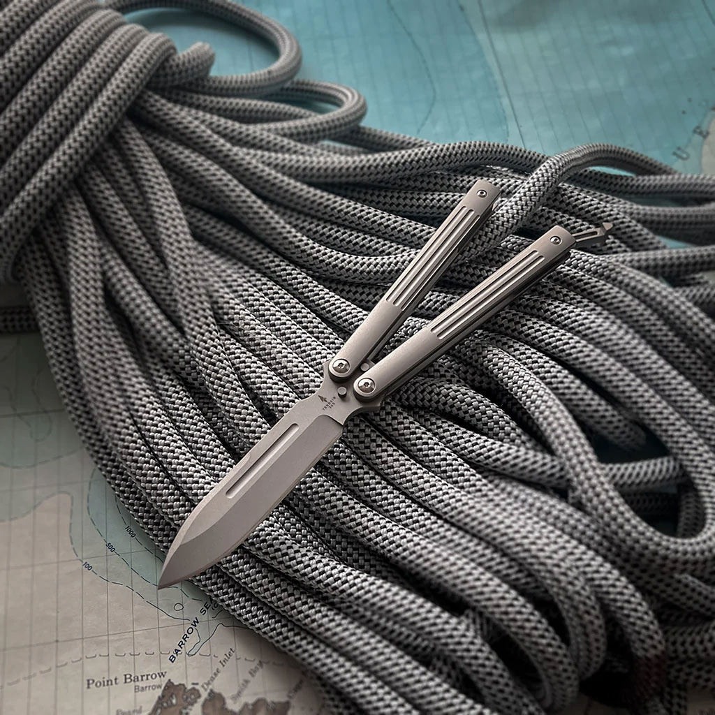 Terrain 365 Invictus Bali Ti Butterfly Balisong Folding Knife 3.75 ...