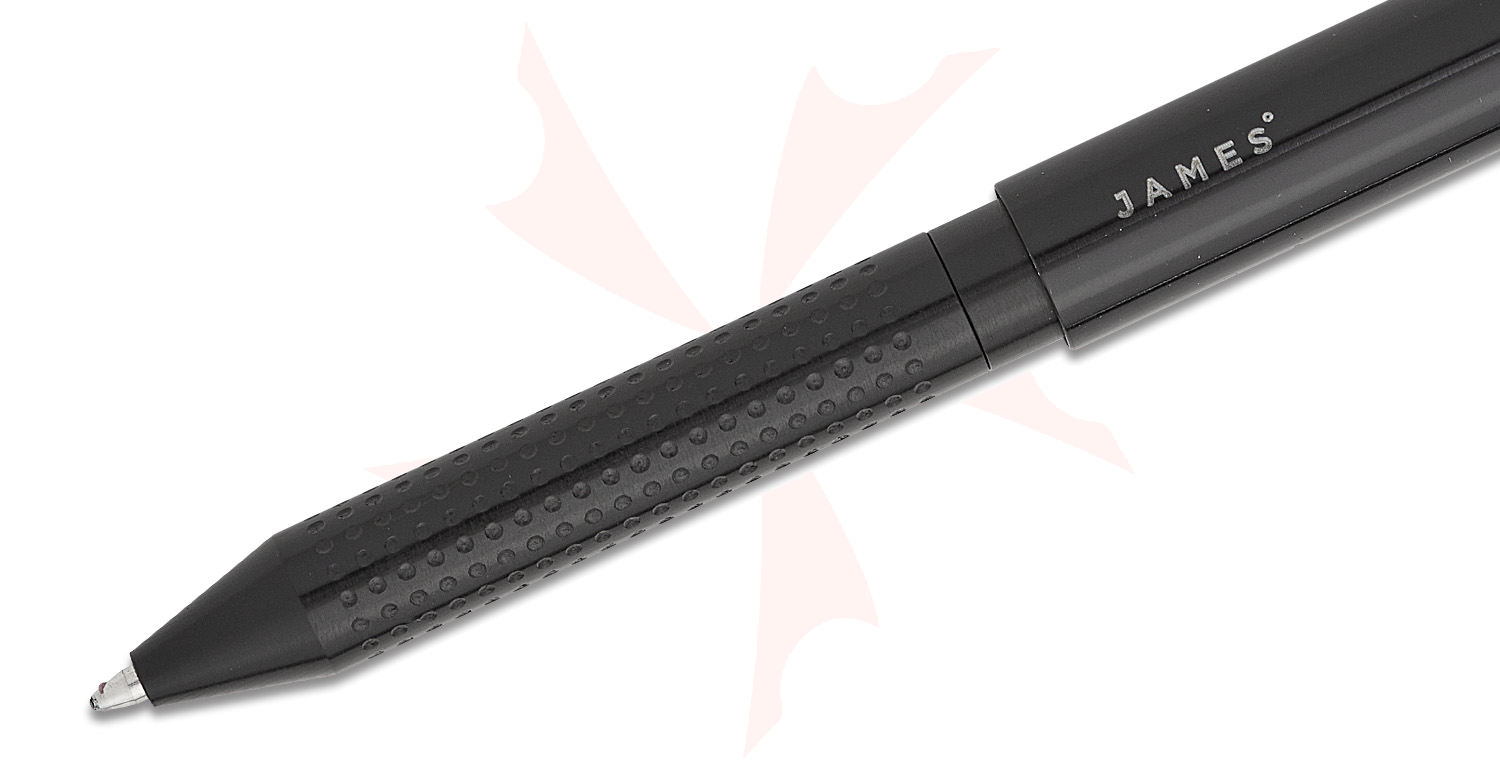 The James Brand Stilwell Pen, Black Stainless Steel, 5.4" Overall ...