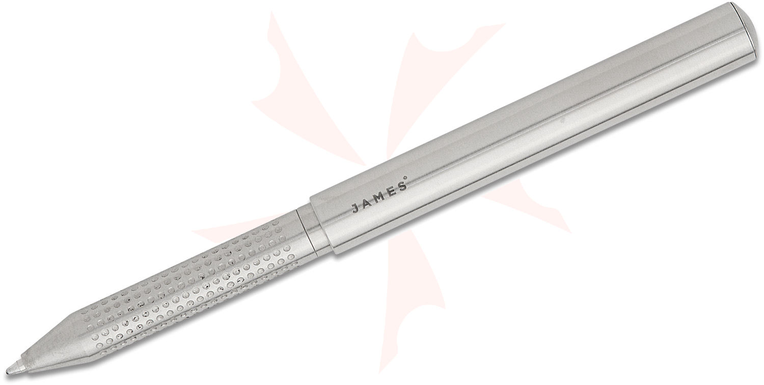 The James Brand Stilwell Pen, Silver Stainless Steel, 5.4" Overall ...