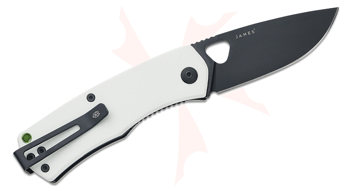 The James Brand Folsom Liner Lock Folding Knife 2.75" VG-10 Black Plain ...