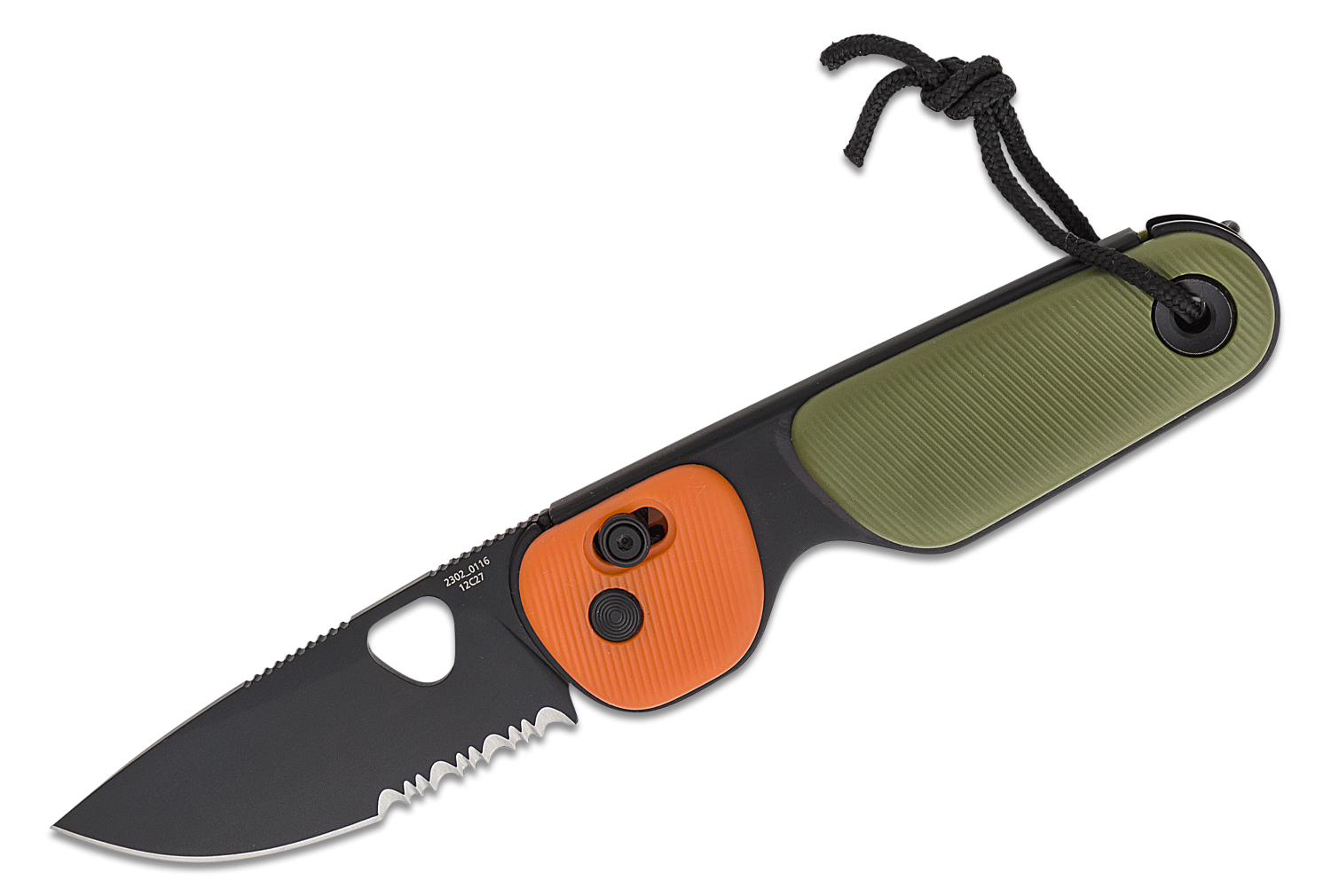 The James Brand Redstone Folding Knife 2.5" Sandvik 12C27 Black Combo ...