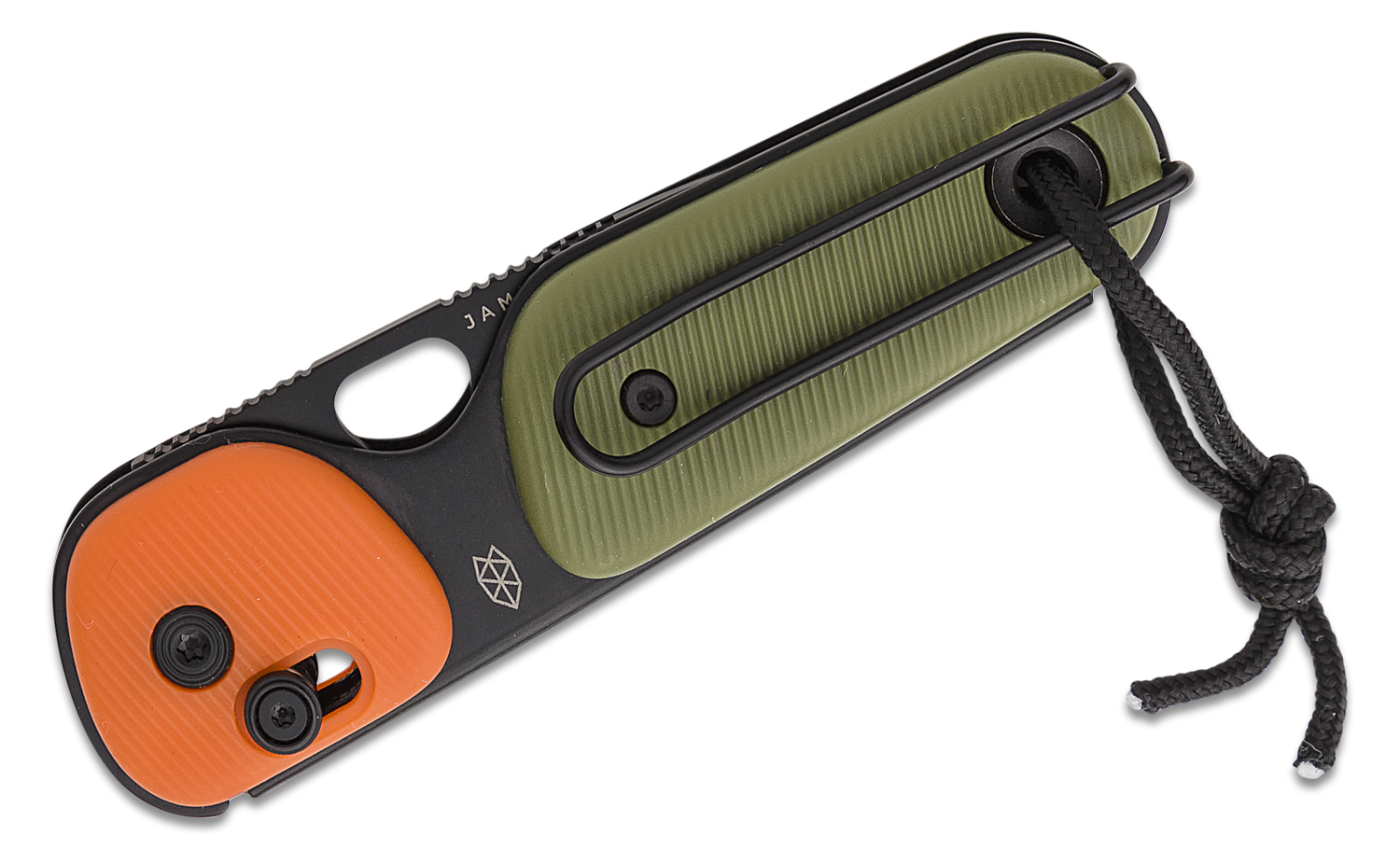The James Brand Redstone Folding Knife 2.5" Sandvik 12C27 Black Combo ...