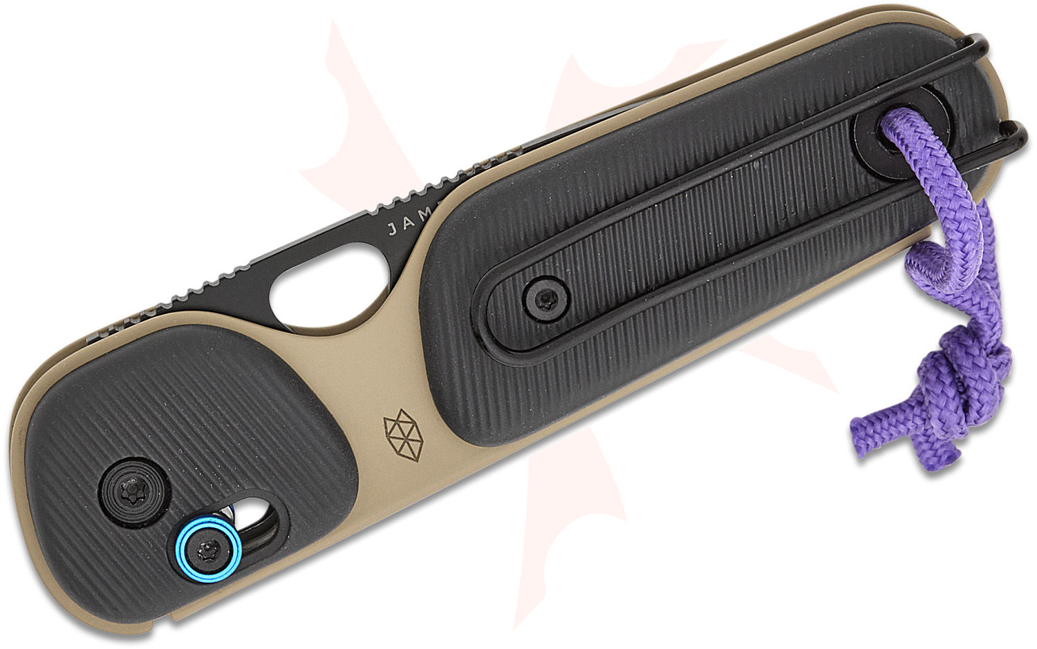 The James Brand Redstone Folding Knife 2.5" Sandvik 12C27 Black Combo ...