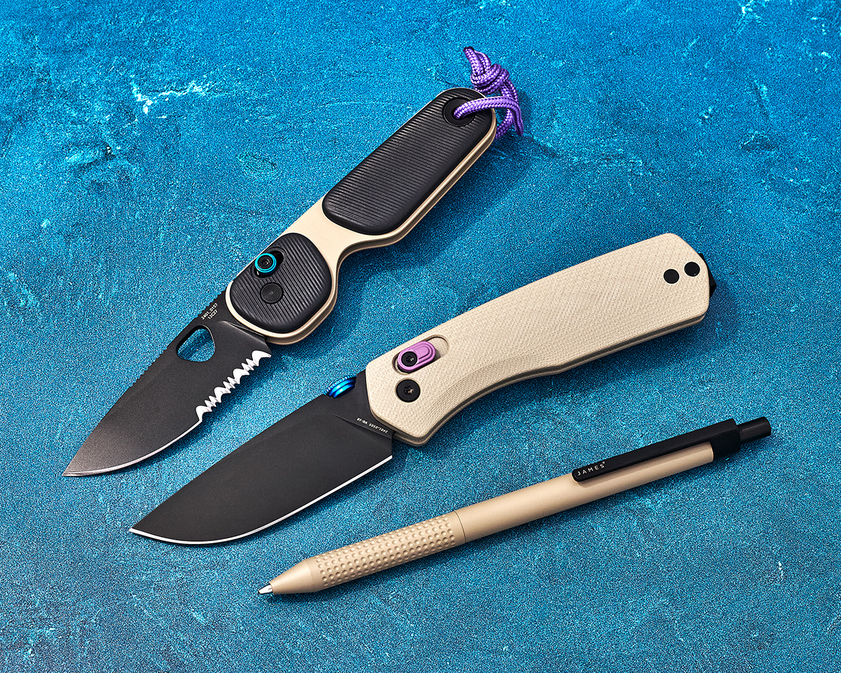 The James Brand Redstone Folding Knife 2.5" Sandvik 12C27 Black Combo ...