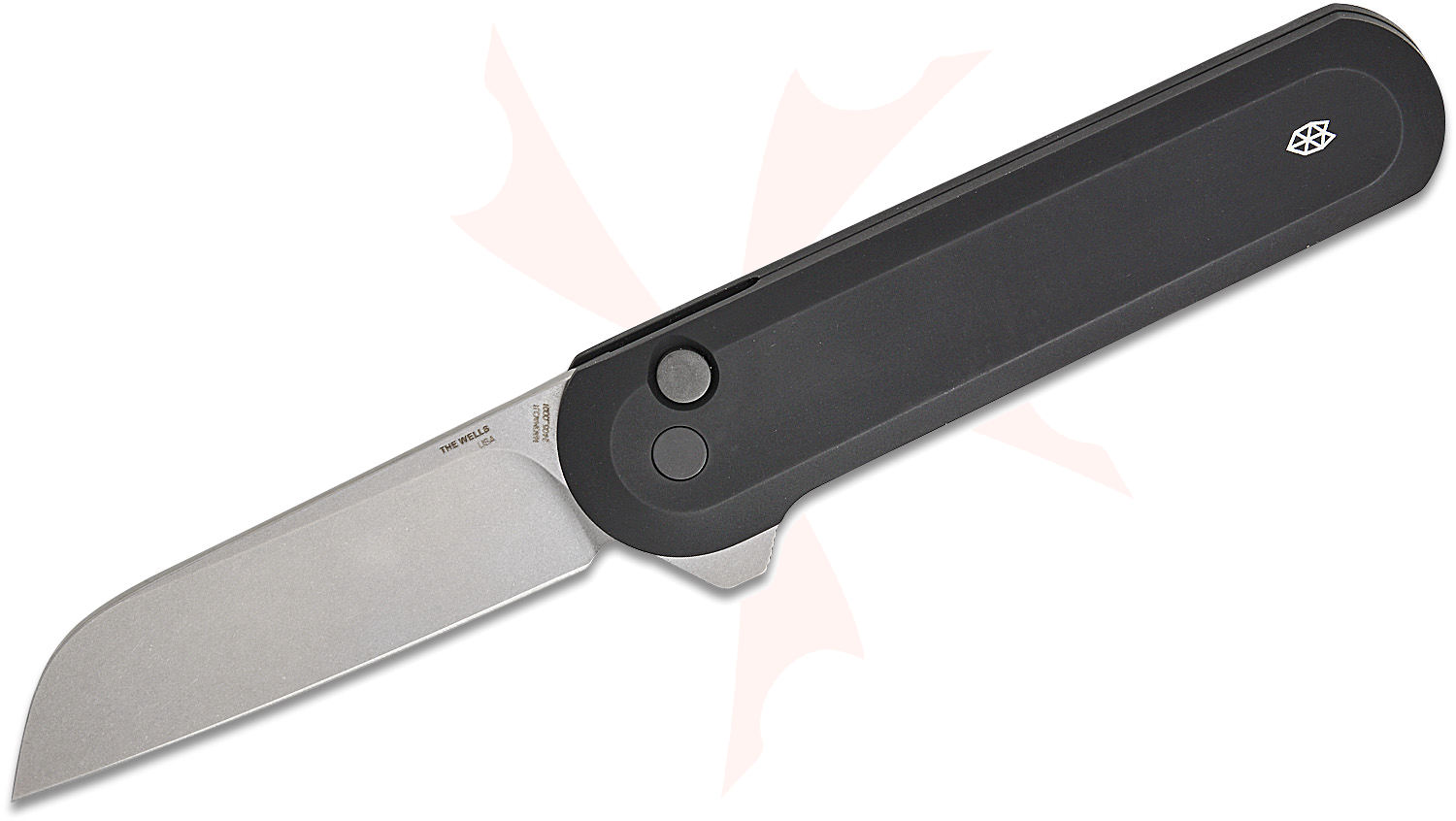 The James Brand The Wells Button Lock Flipper Knife 2.95" Stonewashed ...
