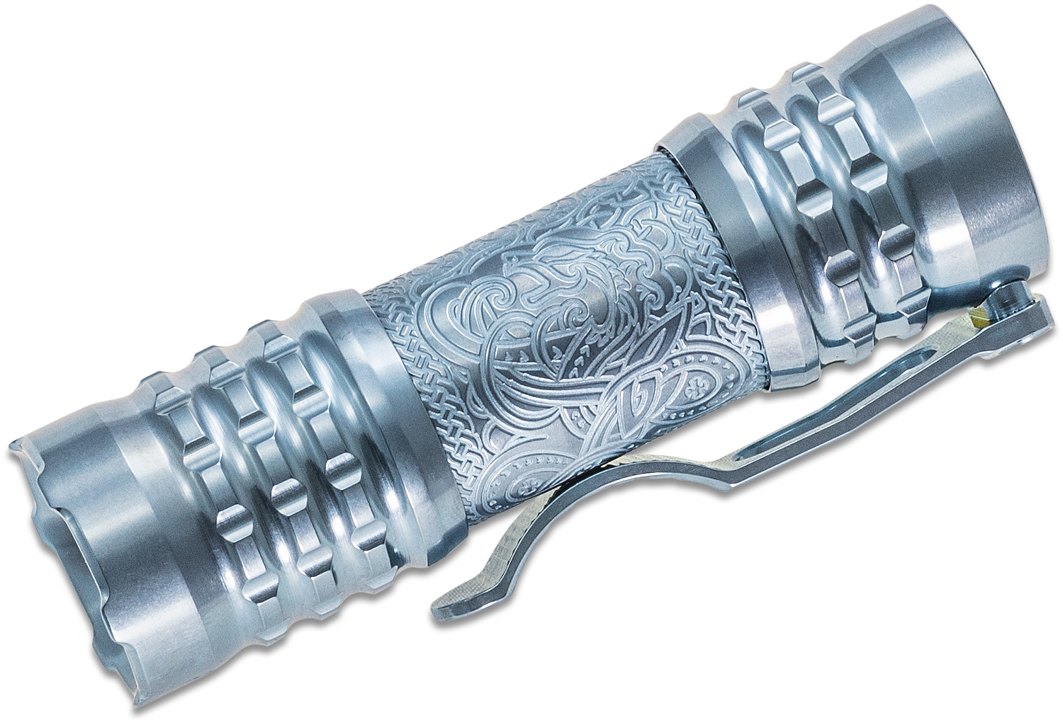 CWF Custom Flashlights/Ti2 Design Custom Viking Engraved Pele ...