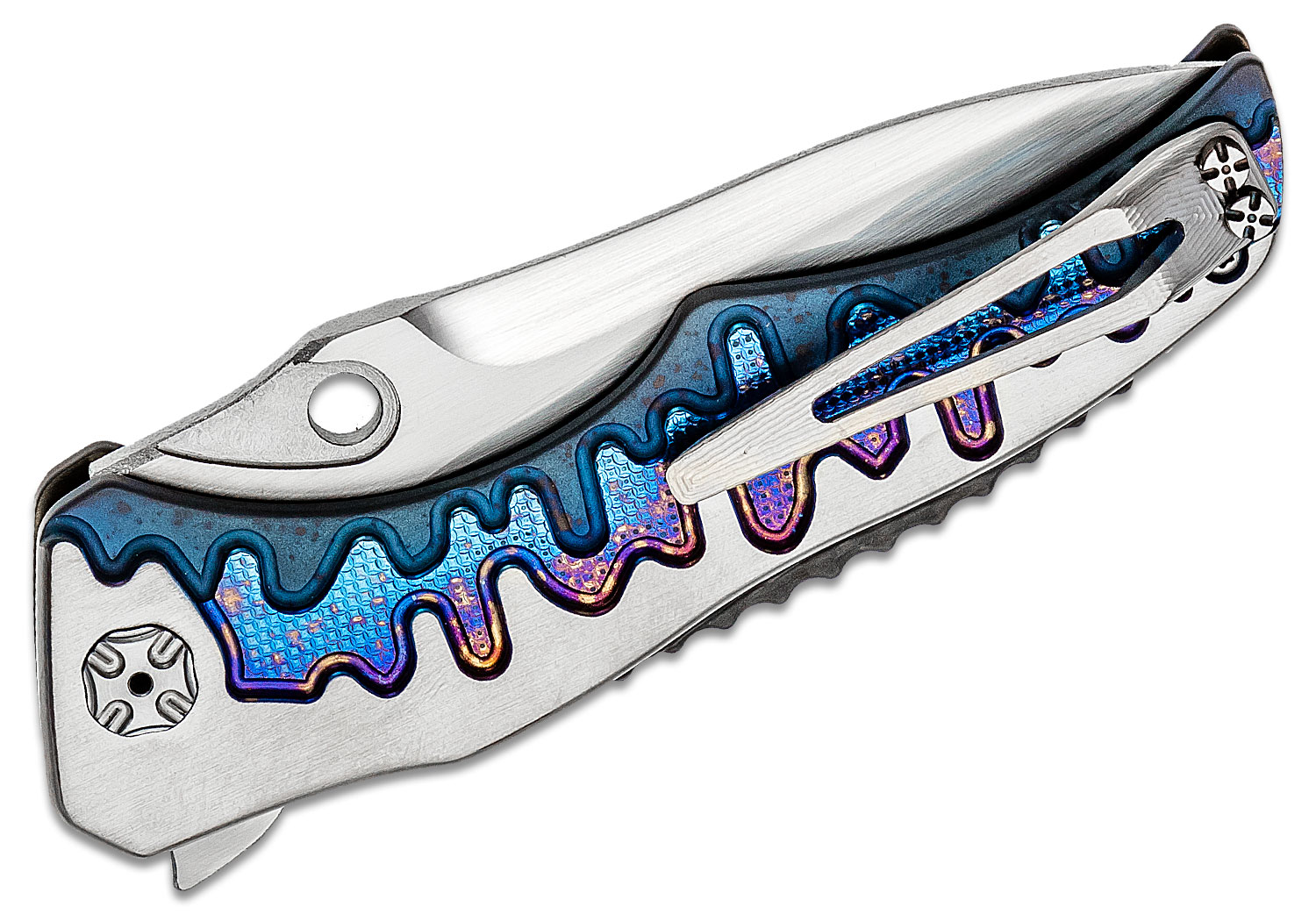 Brian Tighe Custom Drip Tighe Flipper Knife 3.75" RWL-34 Hand Rubbed ...