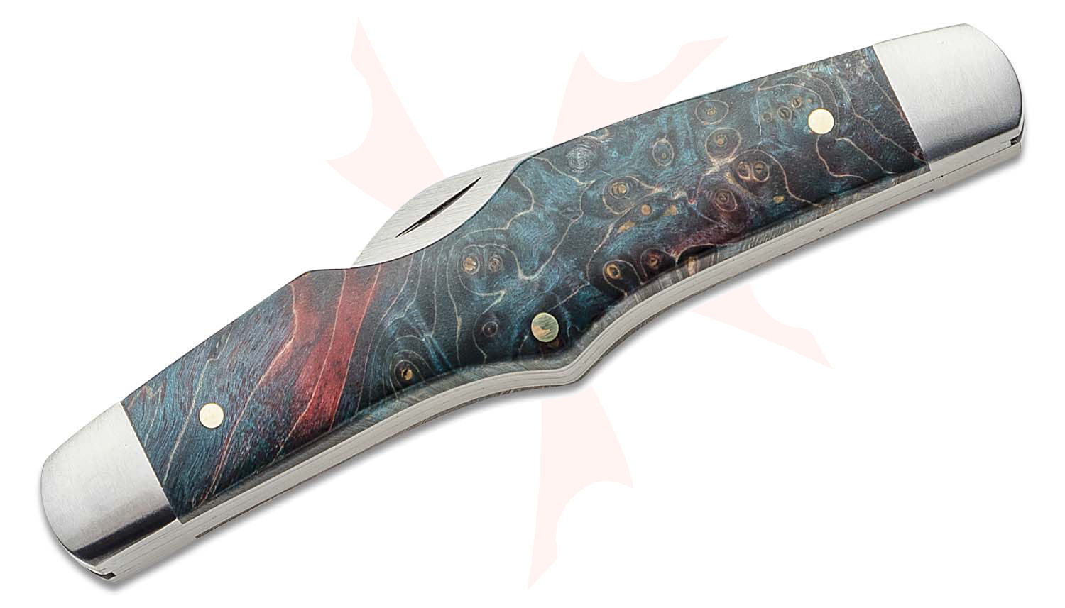 Tim Britton Knives Custom 2-Blade Ridged Traditional Folding Knife ...