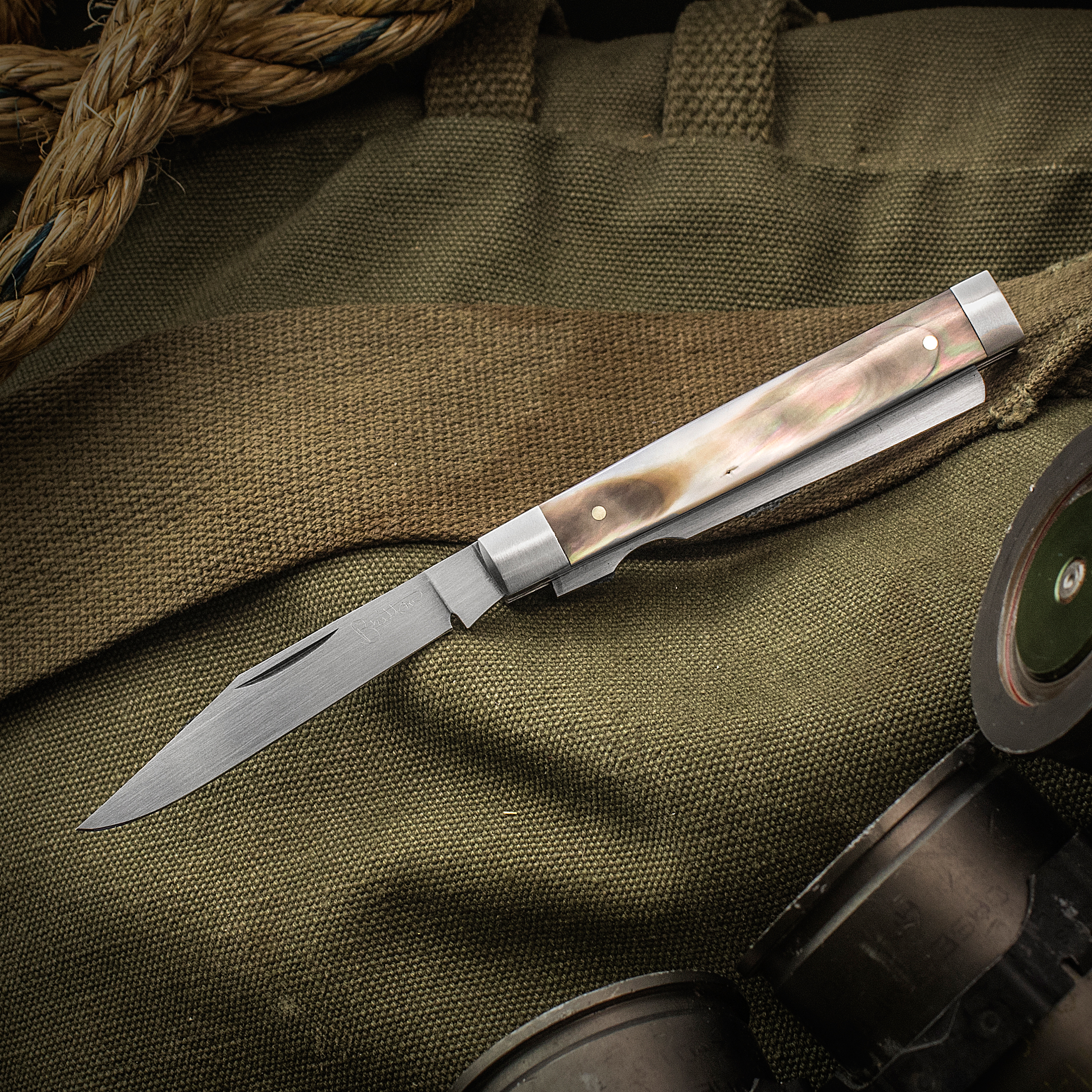 Tim Britton Knives Custom Doctor's Knife Traditional Folder BG-42 Clip ...