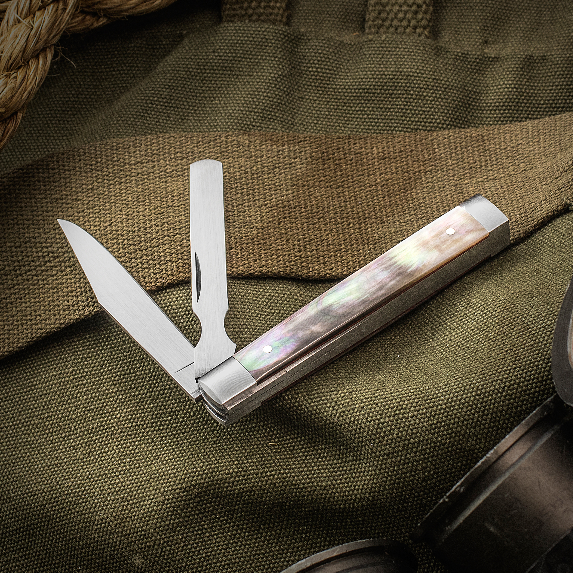 Tim Britton Knives Custom Doctor's Knife Traditional Folder BG-42 Clip ...