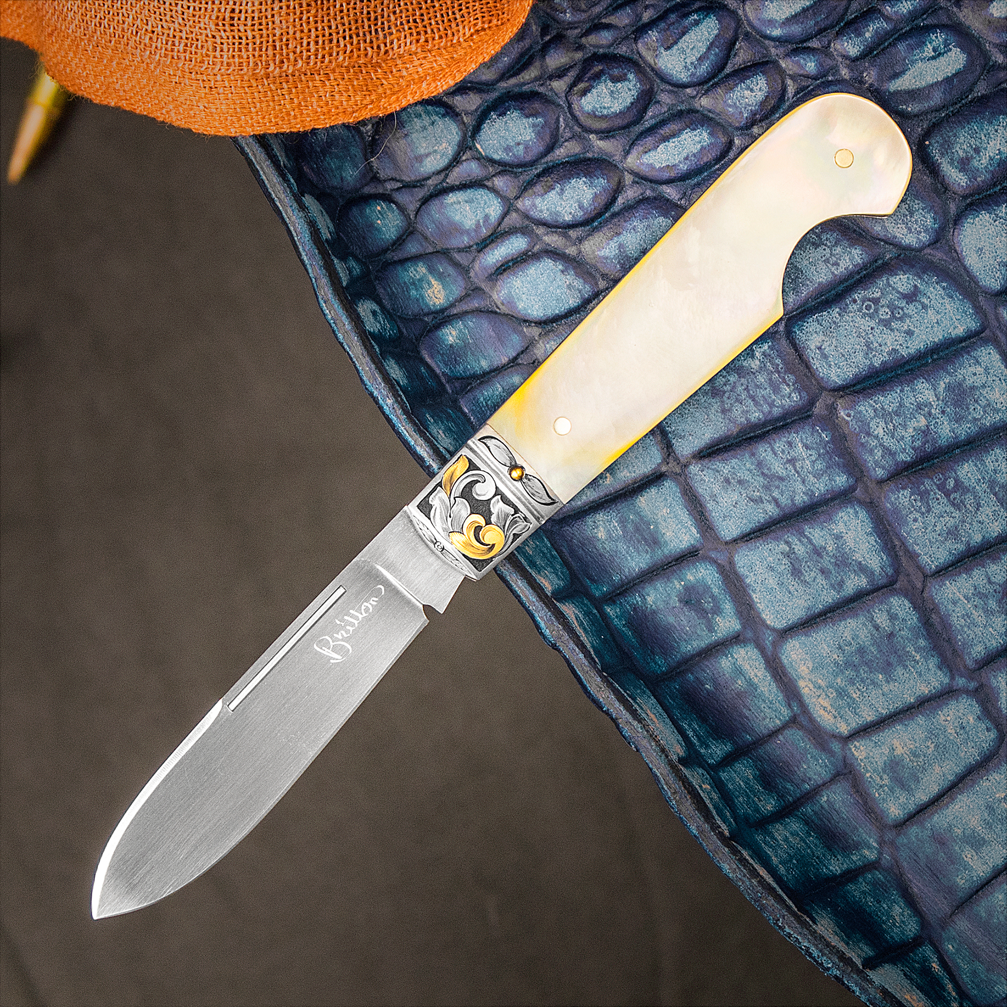 Tim Britton Knives Custom EZ Open Traditional Folder 2.3" BG-42 Satin ...