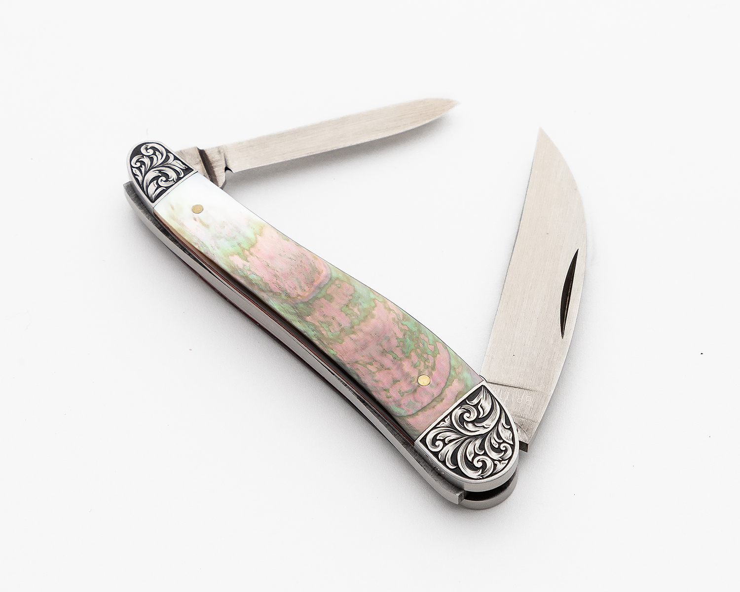 Tim Britton Knives Custom Serpentine Jack Traditional Folding Knife, BG ...