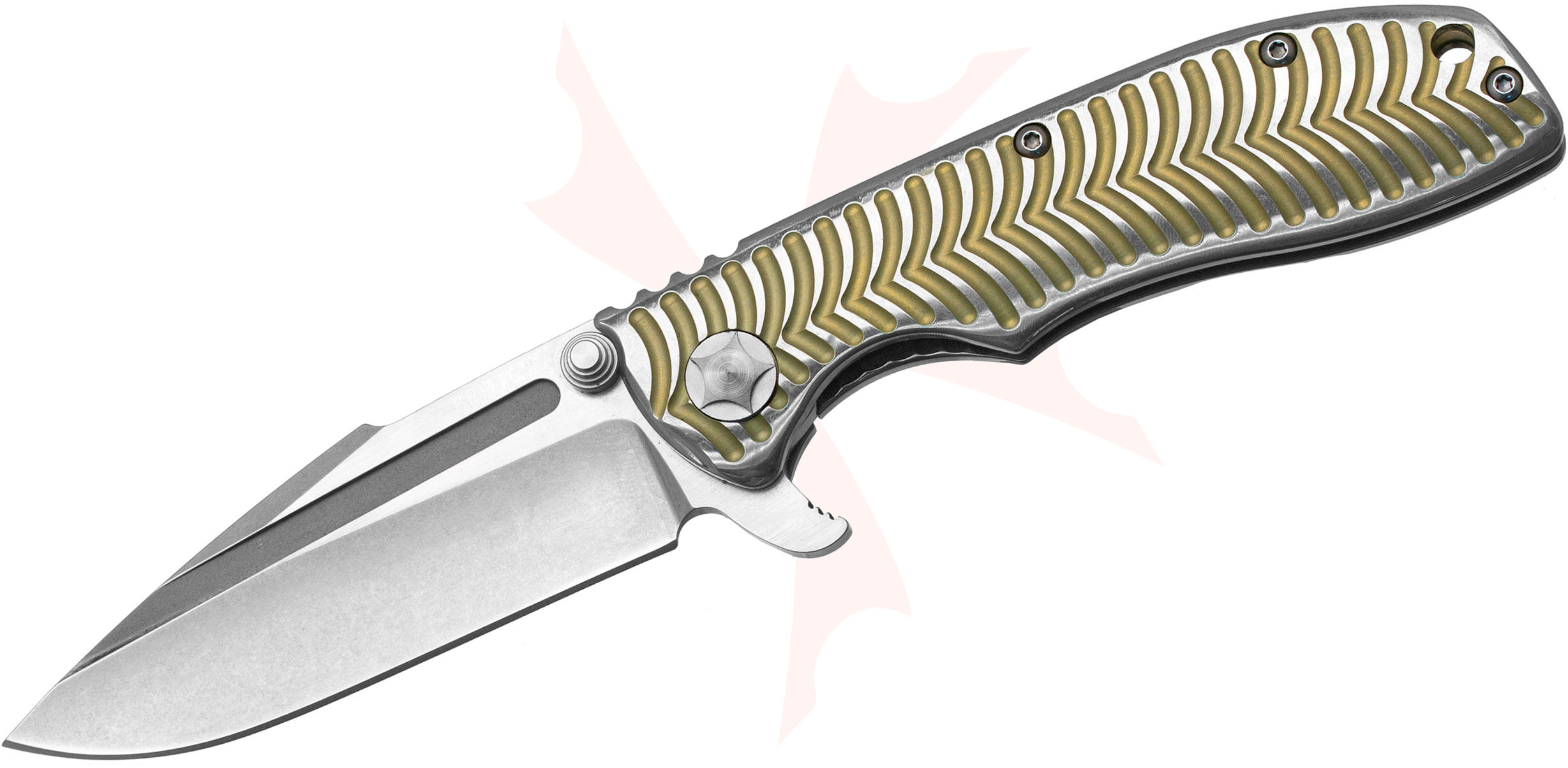 Tim Britton Knives Custom T-10 Flipper 2.96" S35VN Drop Point Blade ...