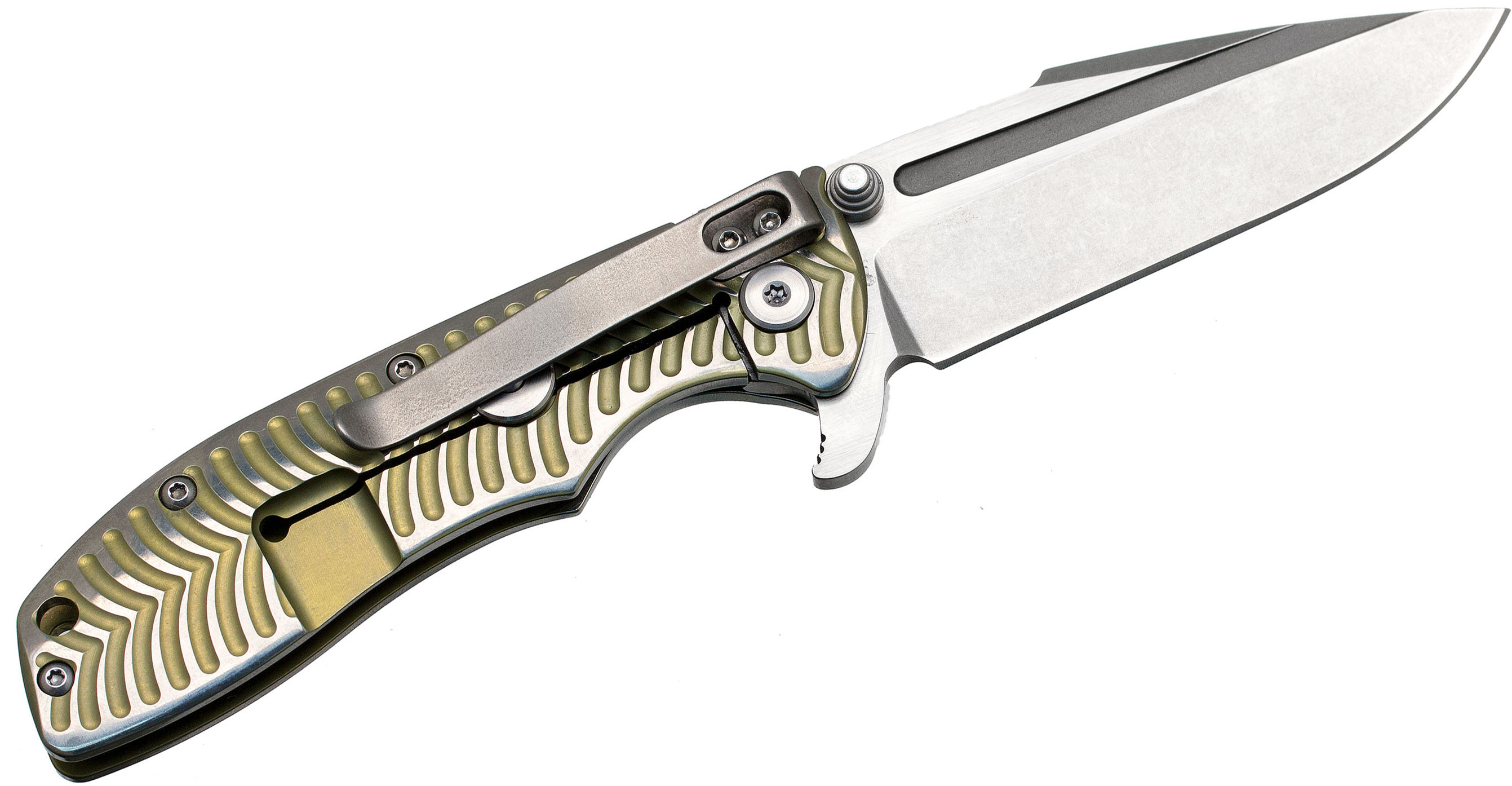 Tim Britton Knives Custom T-10 Flipper 2.96" S35VN Drop Point Blade ...